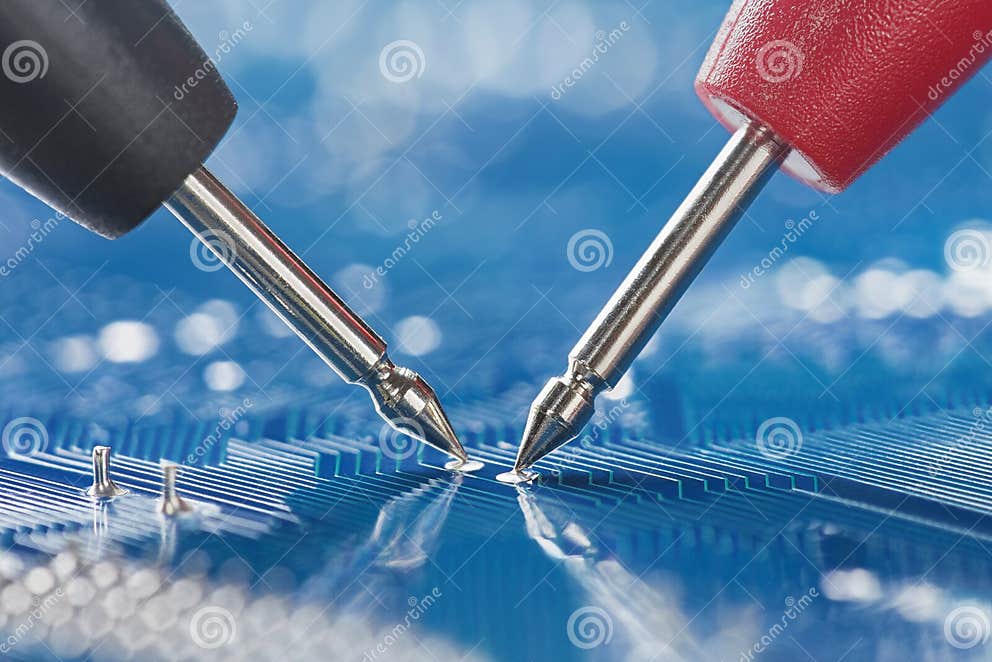 Measuring Electronic Signal from Component on the PCB. Electronics ...