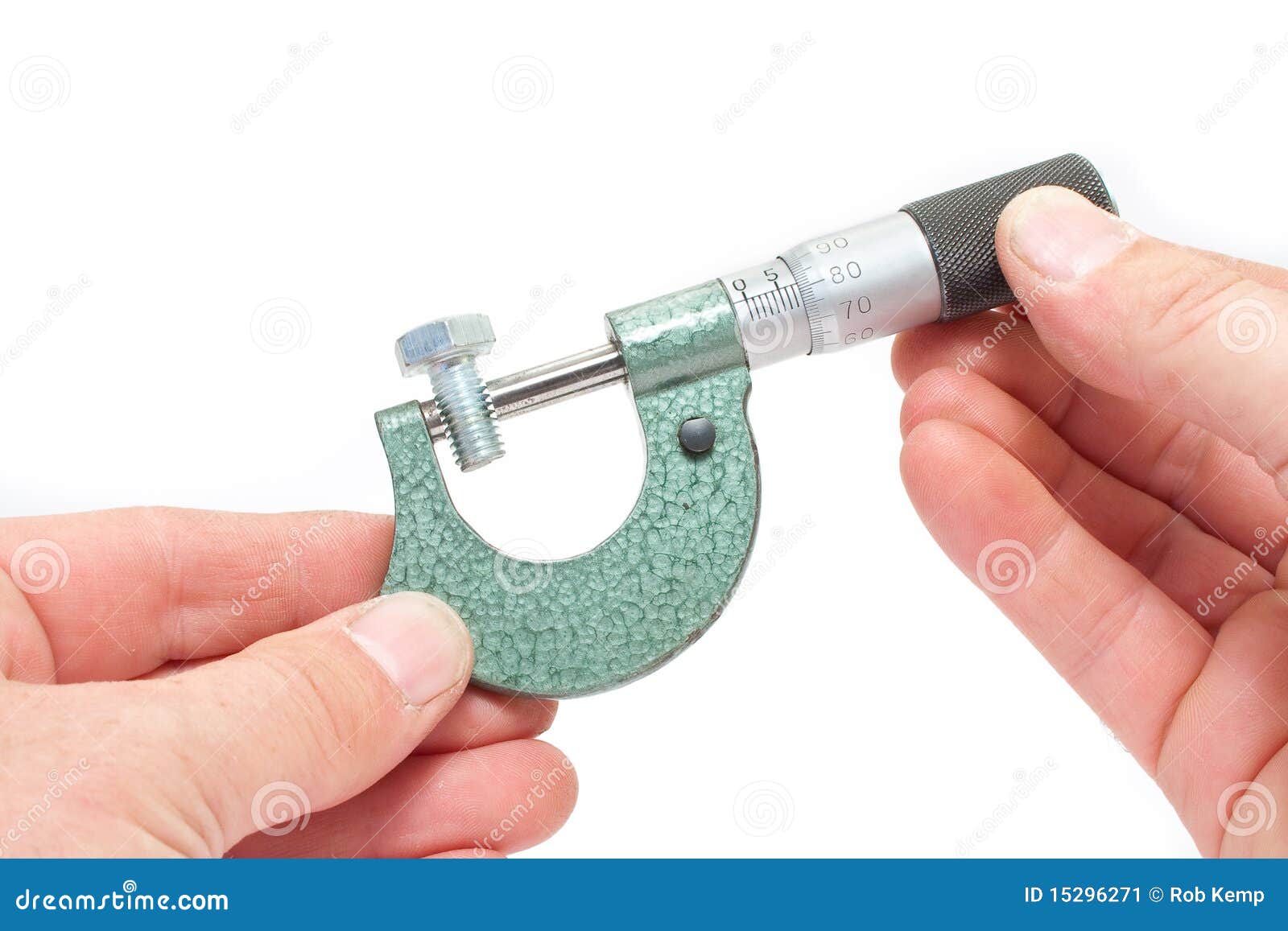 Measuring Equipment Micrometer Stock Image - Image of metallic ...