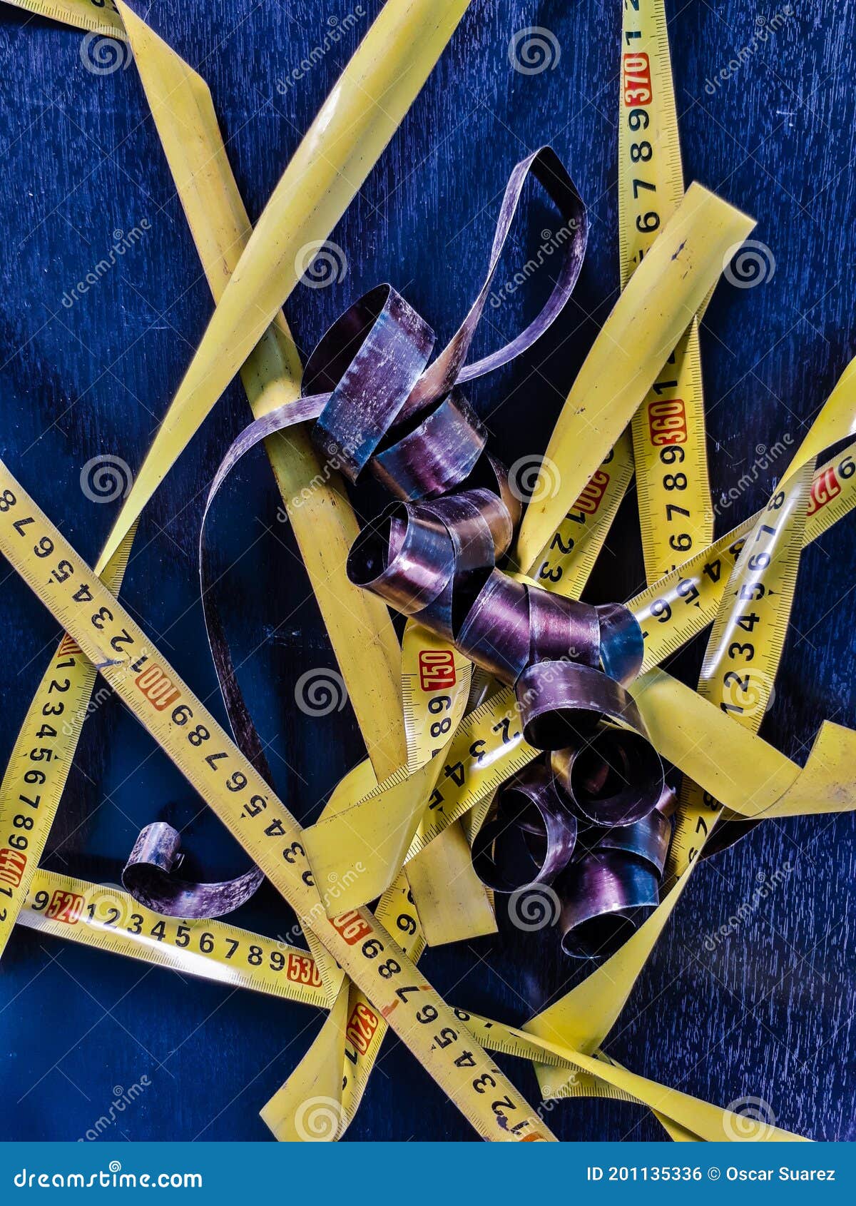 Measuring Flexometer Disassembled and Entangled Stock Photo - Image of ...