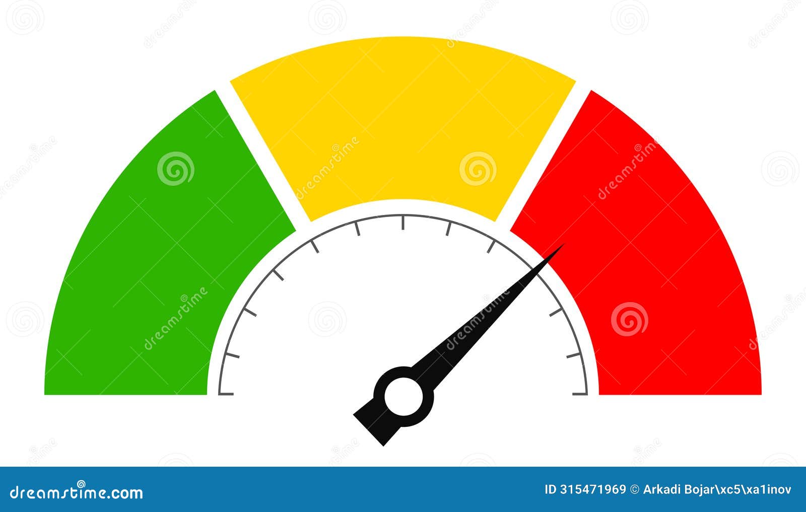 Measuring Gauge Vector Cartoon, Meter Scale Icon Stock Vector ...