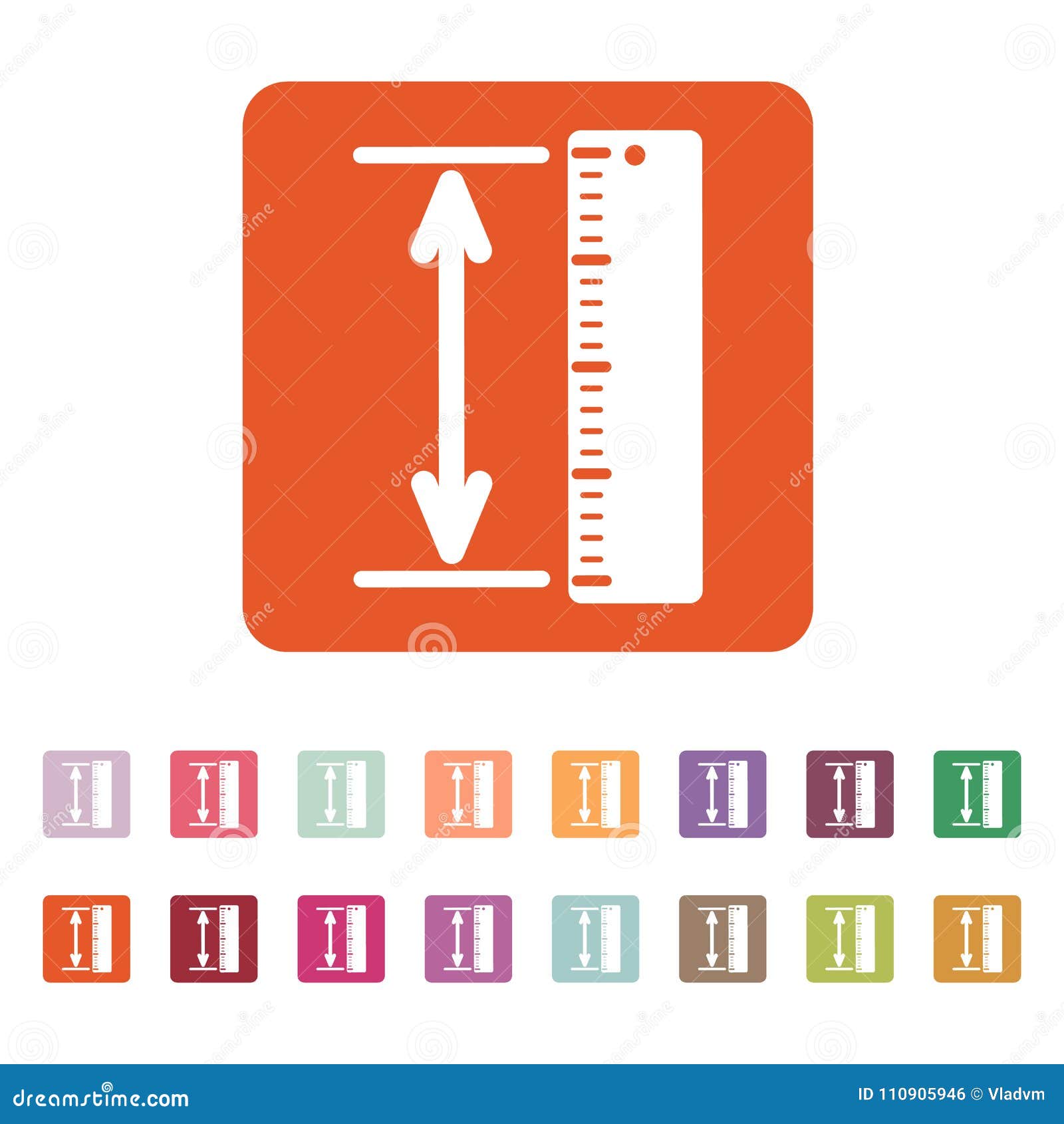 The Measuring Height and Length Icon. Ruler, Straightedge, Scale Symbol ... The Measuring Height and Length Icon. Ruler, Straightedge, Scale Symbol ...