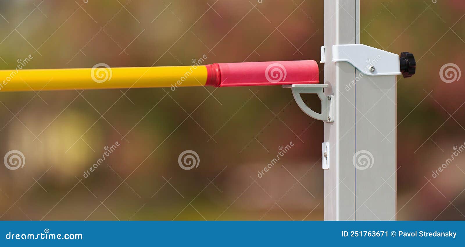 Measuring the High Jump Athletics with Nice Background Stock Image ...
