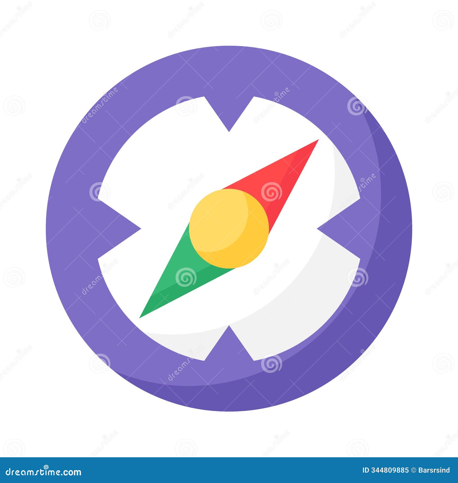 Compass Pointing North East Icon. Thin Linear Compass Pointing North ...