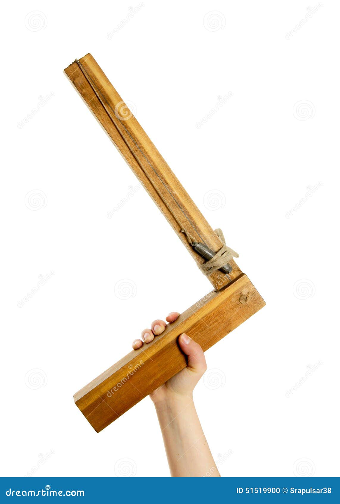 Measuring Instrument in Hand on White Background Stock Photo - Image of ...