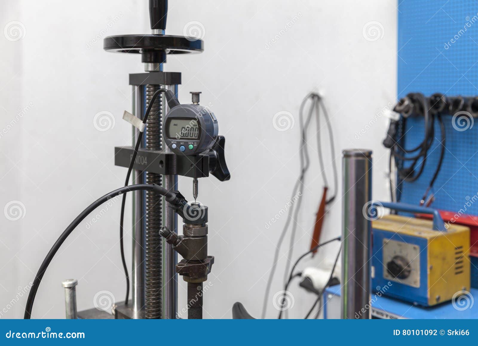 Measuring Instrument, Micrometer Stock Photo - Image of manufacturing ...