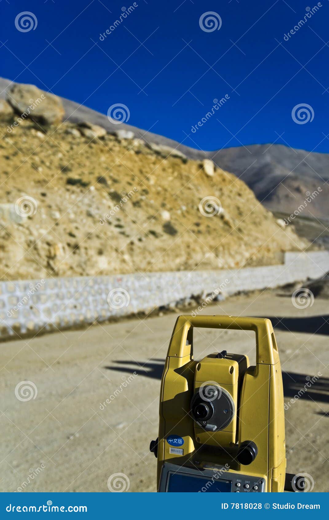 Measuring Instrument and Road Stock Photo - Image of device, outdoor ...
