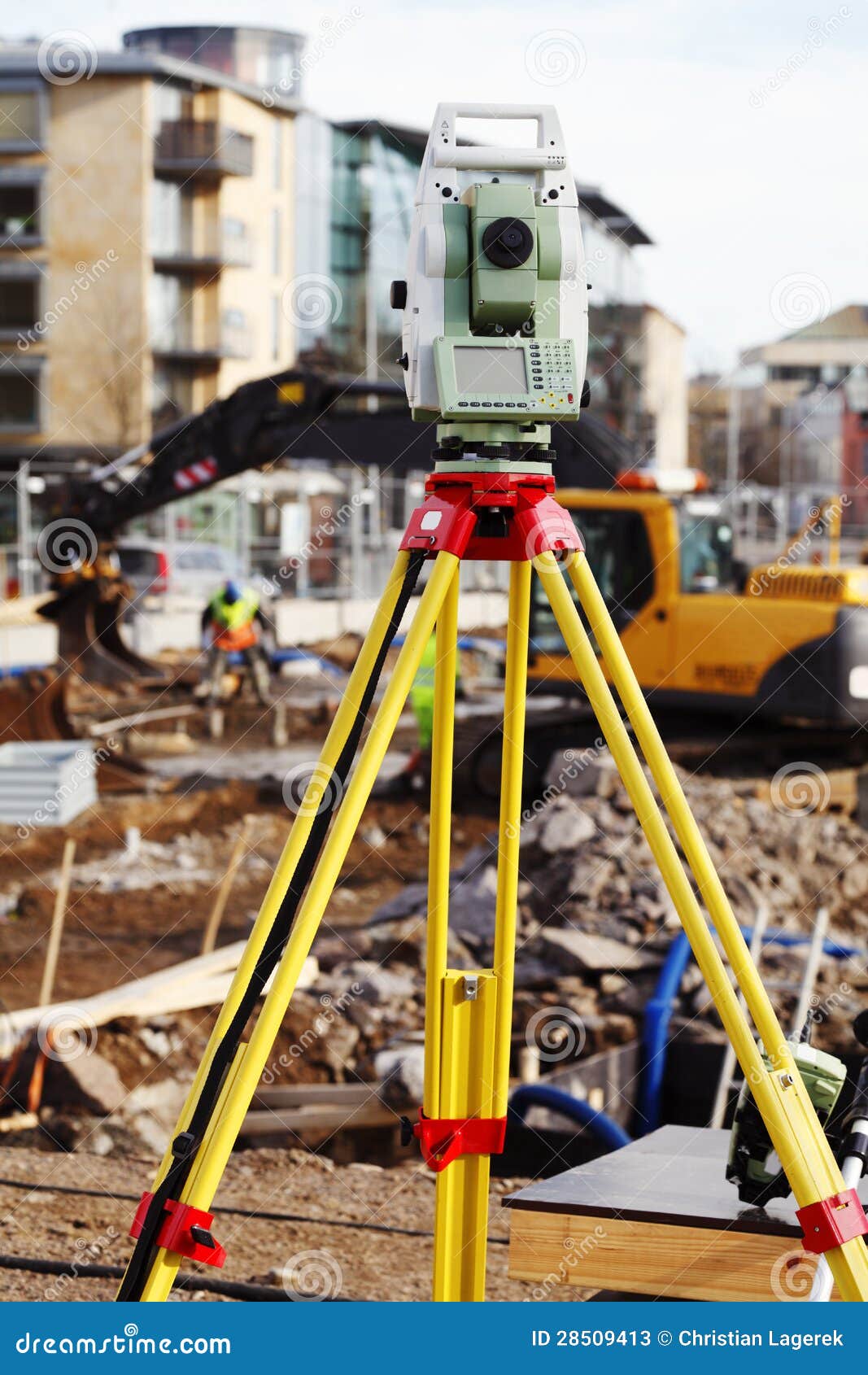 Measuring Instrument, Total-station Equipment Stock Image - Image of ...