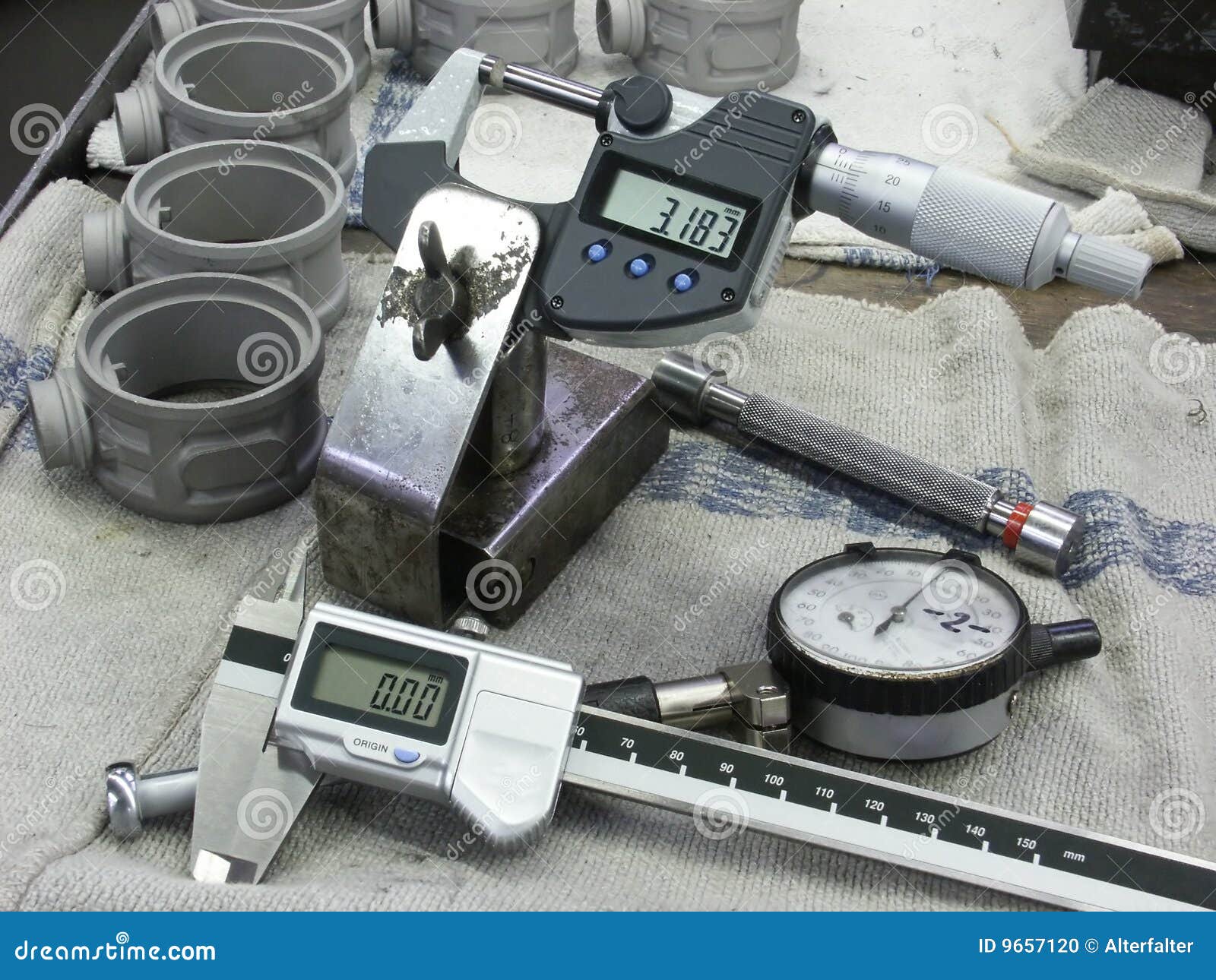Measuring instruments stock photo. Image of caliper, tool - 9657120