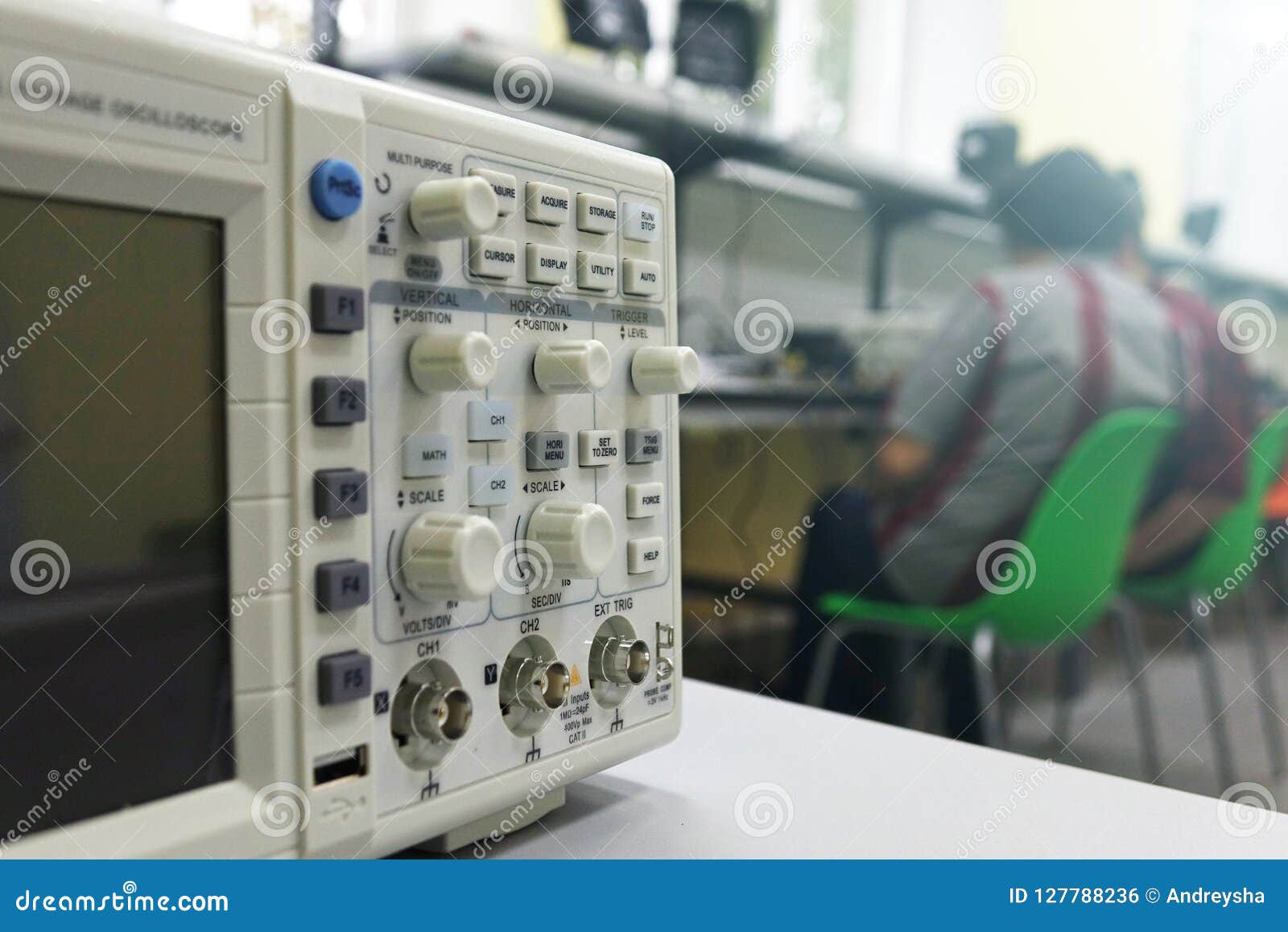 Measuring Instruments in the Engineering Laboratory . Stock Photo ...