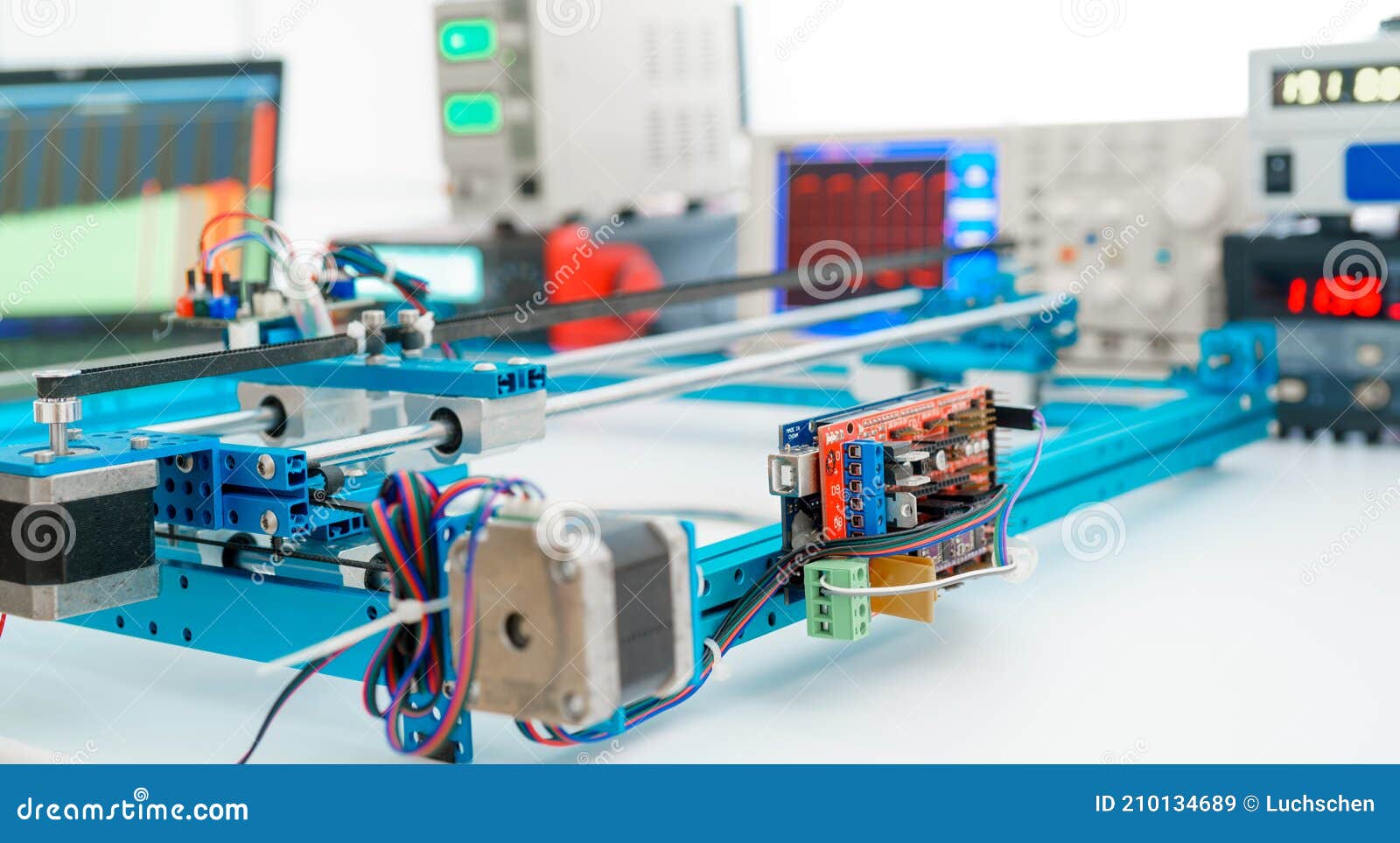 Measuring Instruments in the Optical Physics Laboratory Stock Image ...