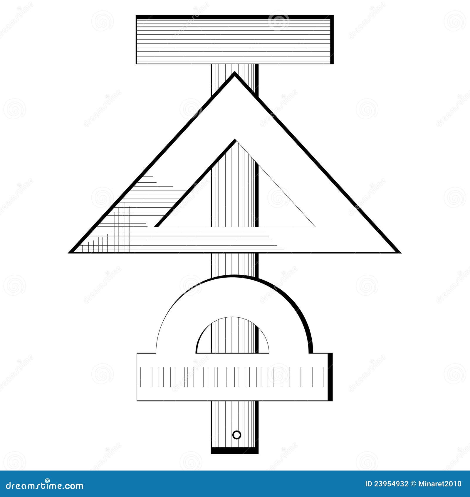 Measuring Instruments Symbol Stock Vector - Illustration of home ...
