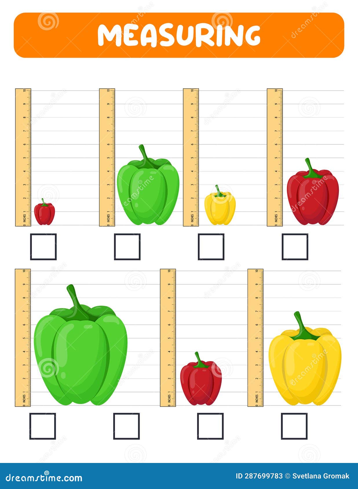 Measuring Length with Ruler. Education Developing Worksheet. Game for ...