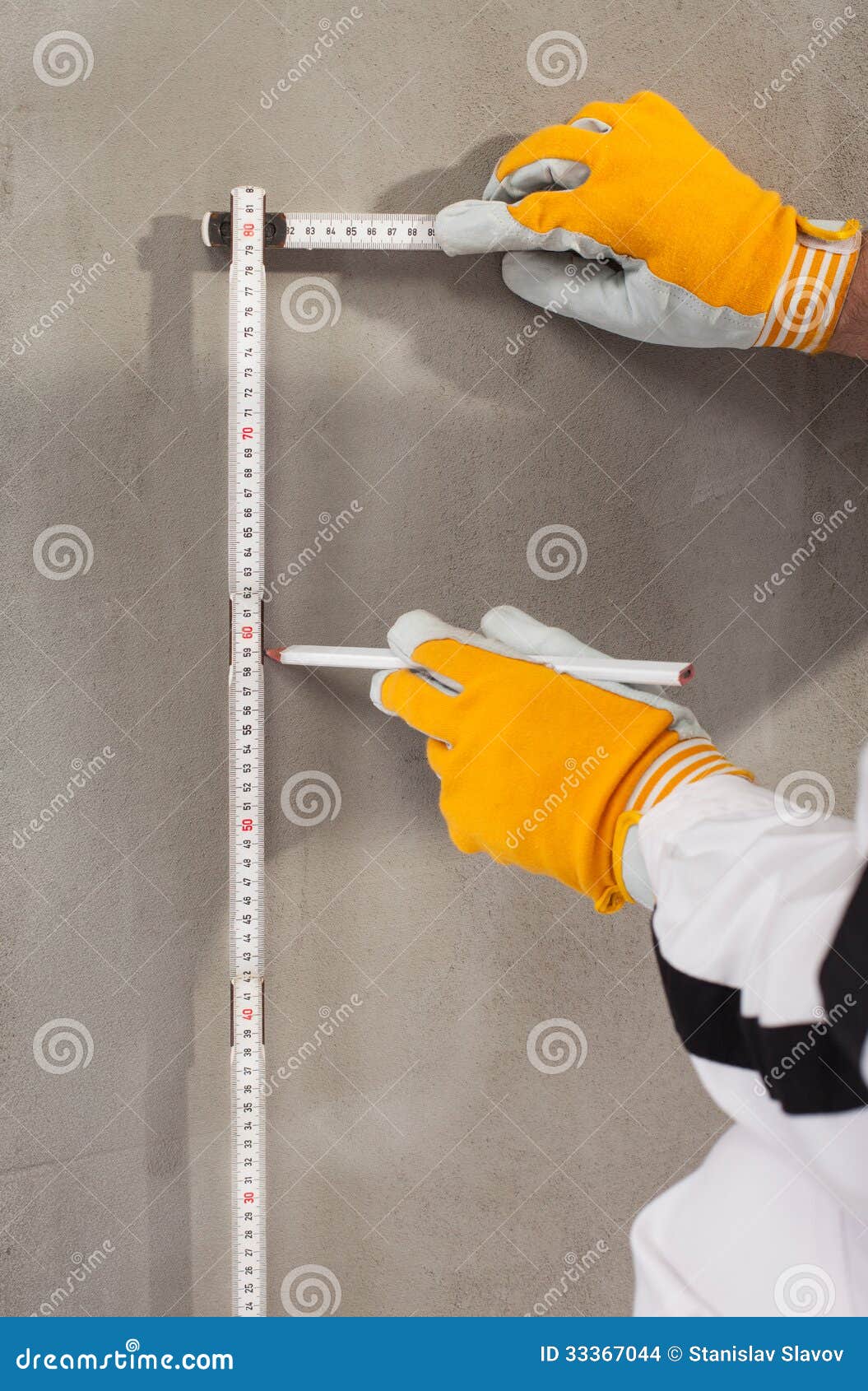 Measuring the level stock photo. Image of insulation - 33367044