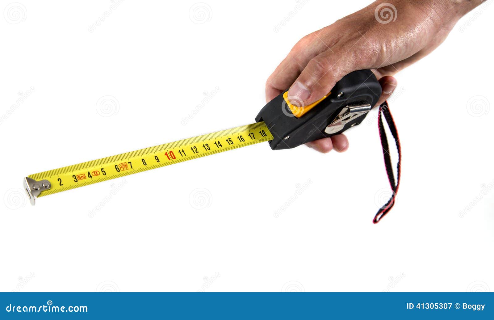Measuring stock image. Image of length, finger, holding - 41305307