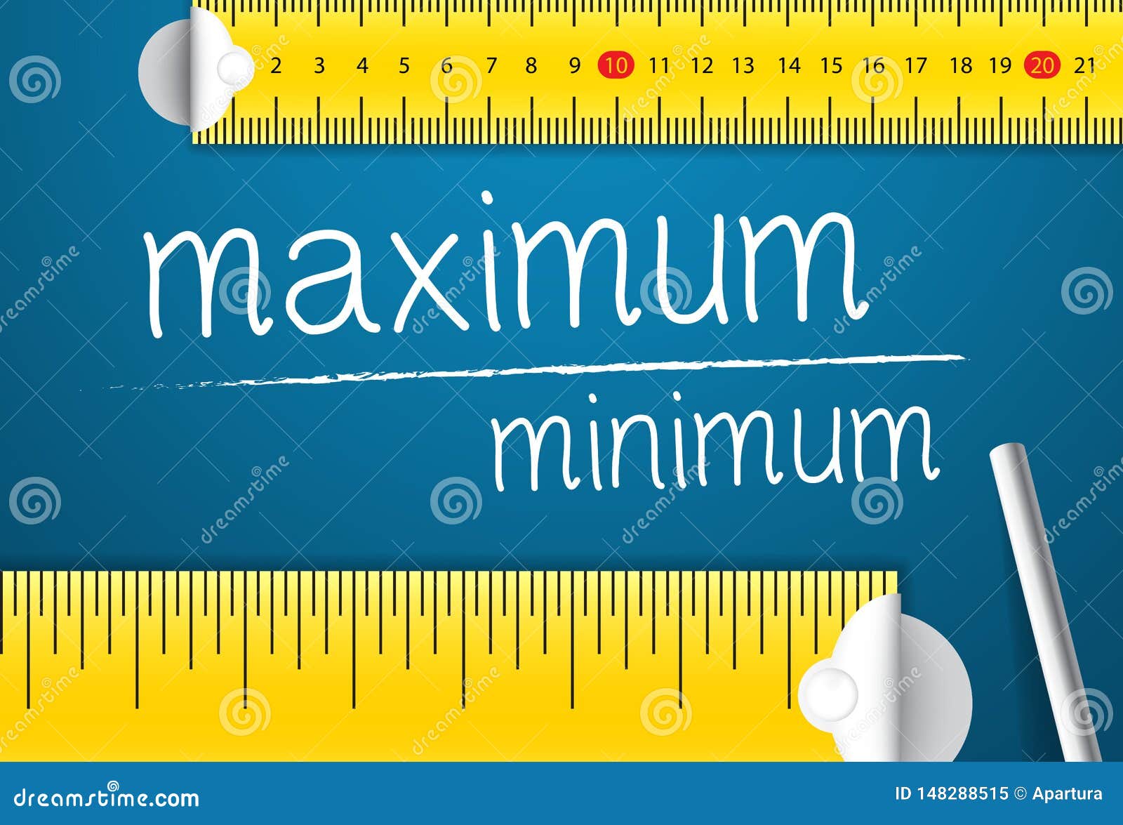 Measuring Maximum And Minimum Value. Concept Of How To Measure ...