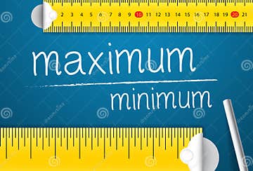 Measuring Maximum and Minimum Value. Concept of How To Measure ...
