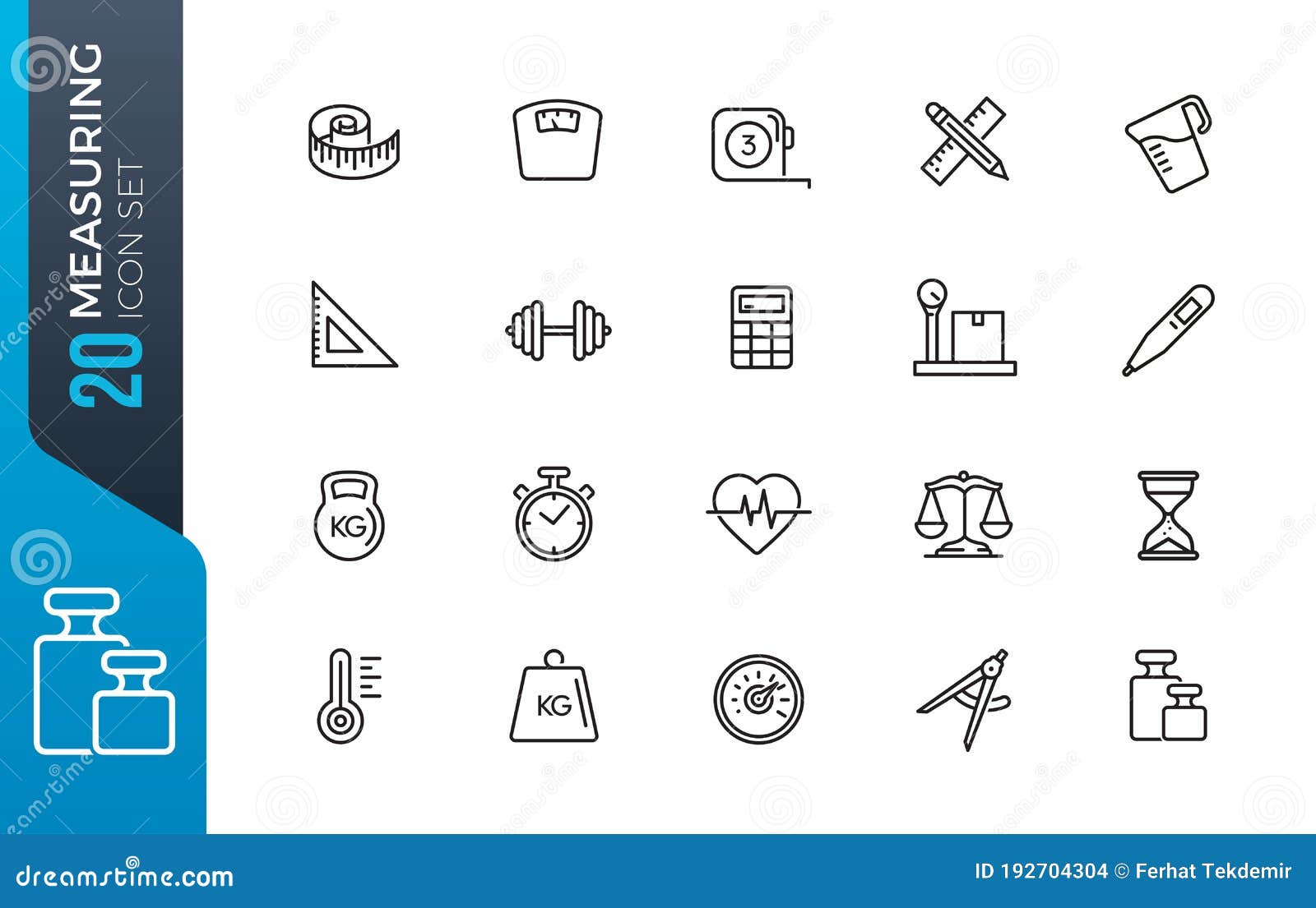 Minimal measuring icon set stock vector. Illustration of equipment ... Minimal measuring icon set stock vector. Illustration of equipment ...