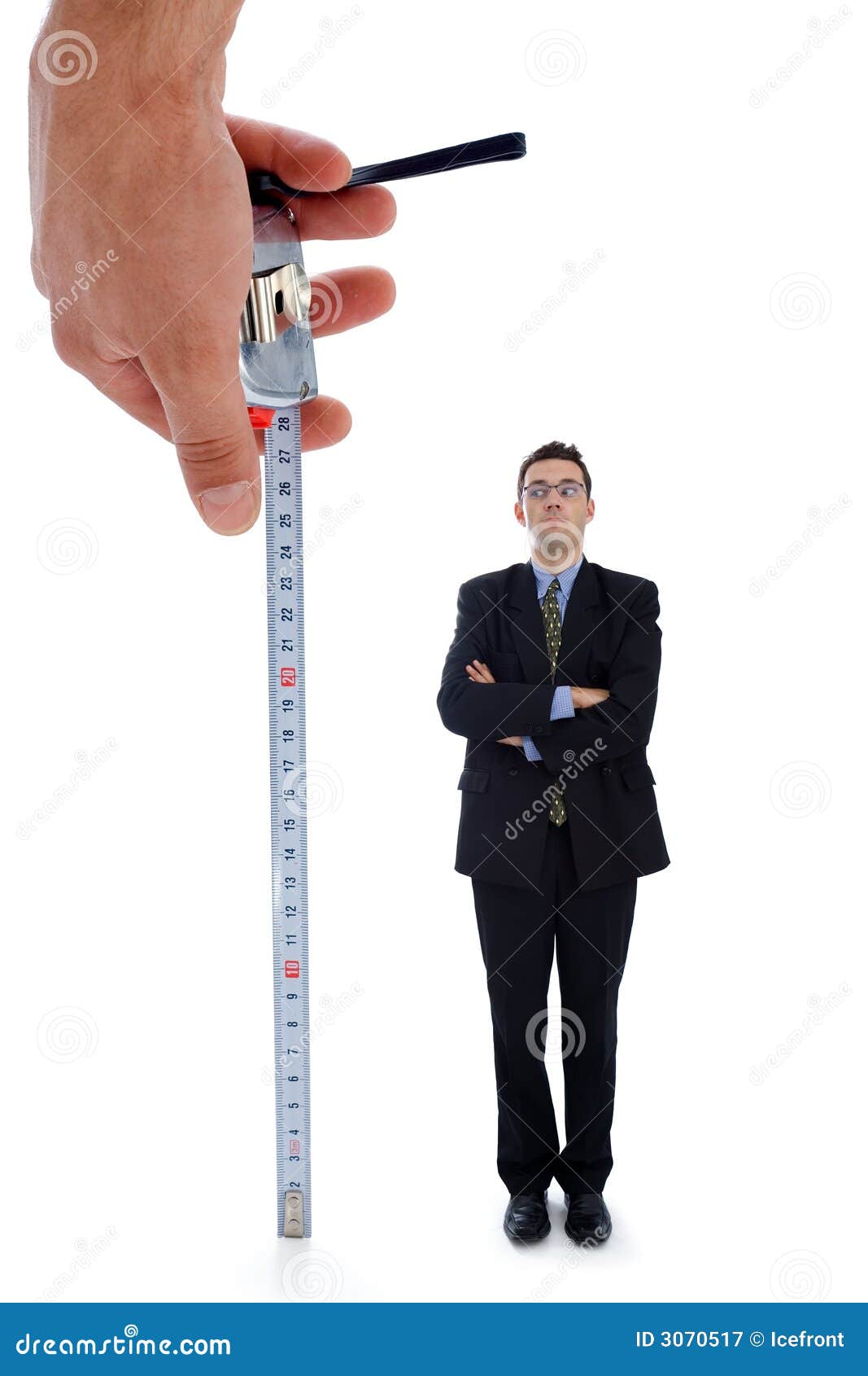 Measuring a men stock image. Image of employment, metaphor - 3070517