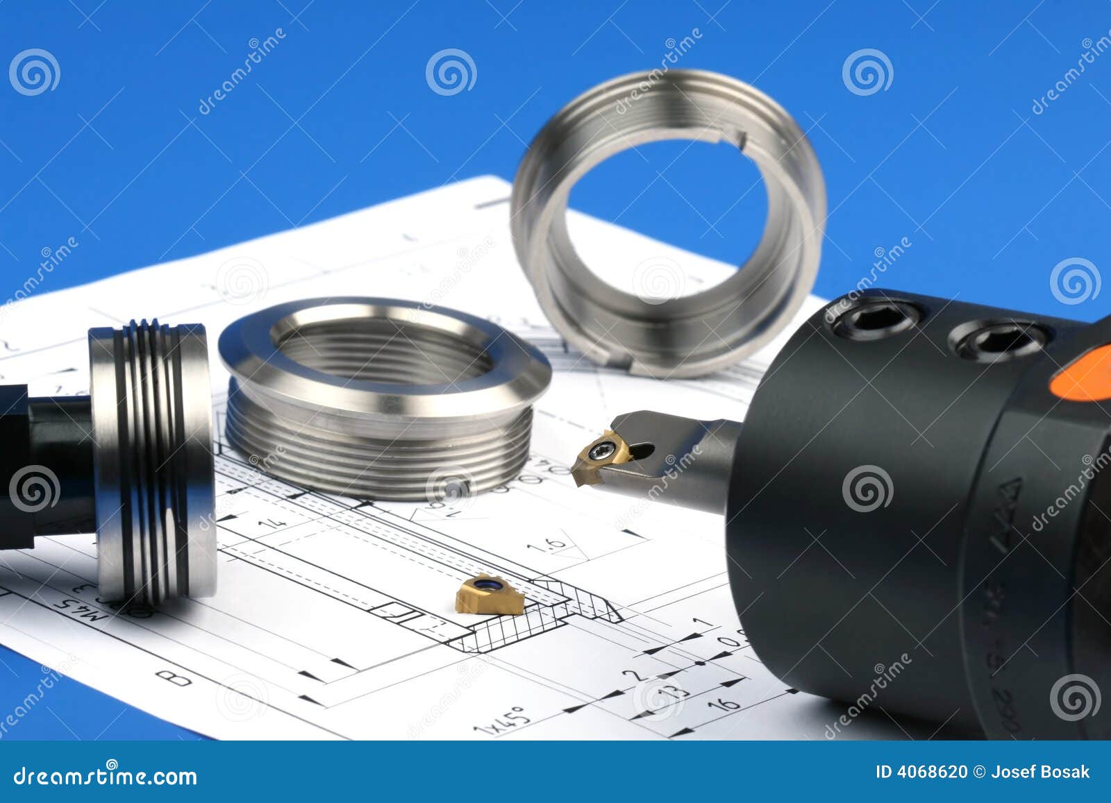 Measuring Metal Components Picture. Image: 4068620