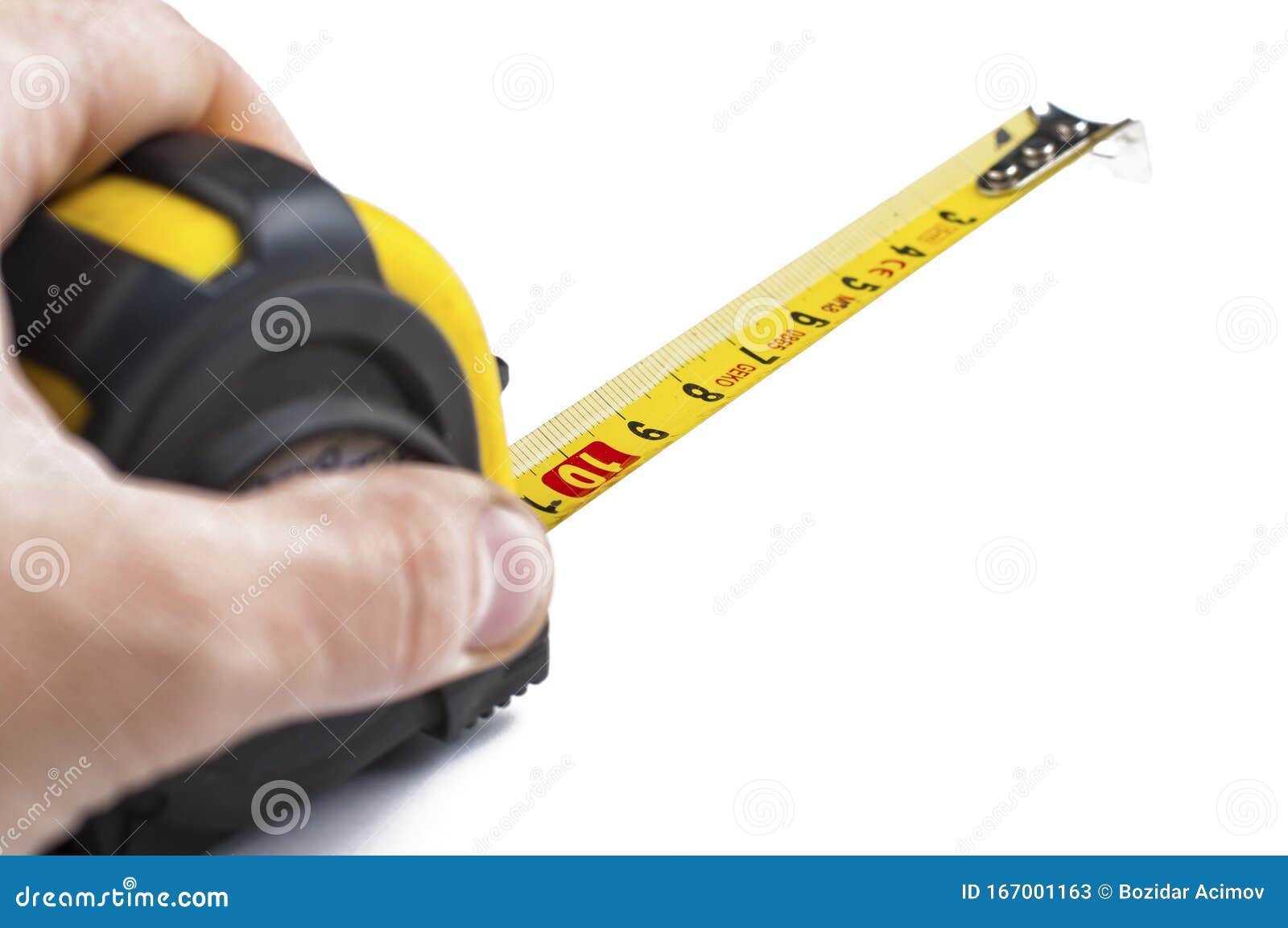 Measuring Meter Isolated on White Background.Copy Space Stock Image ...