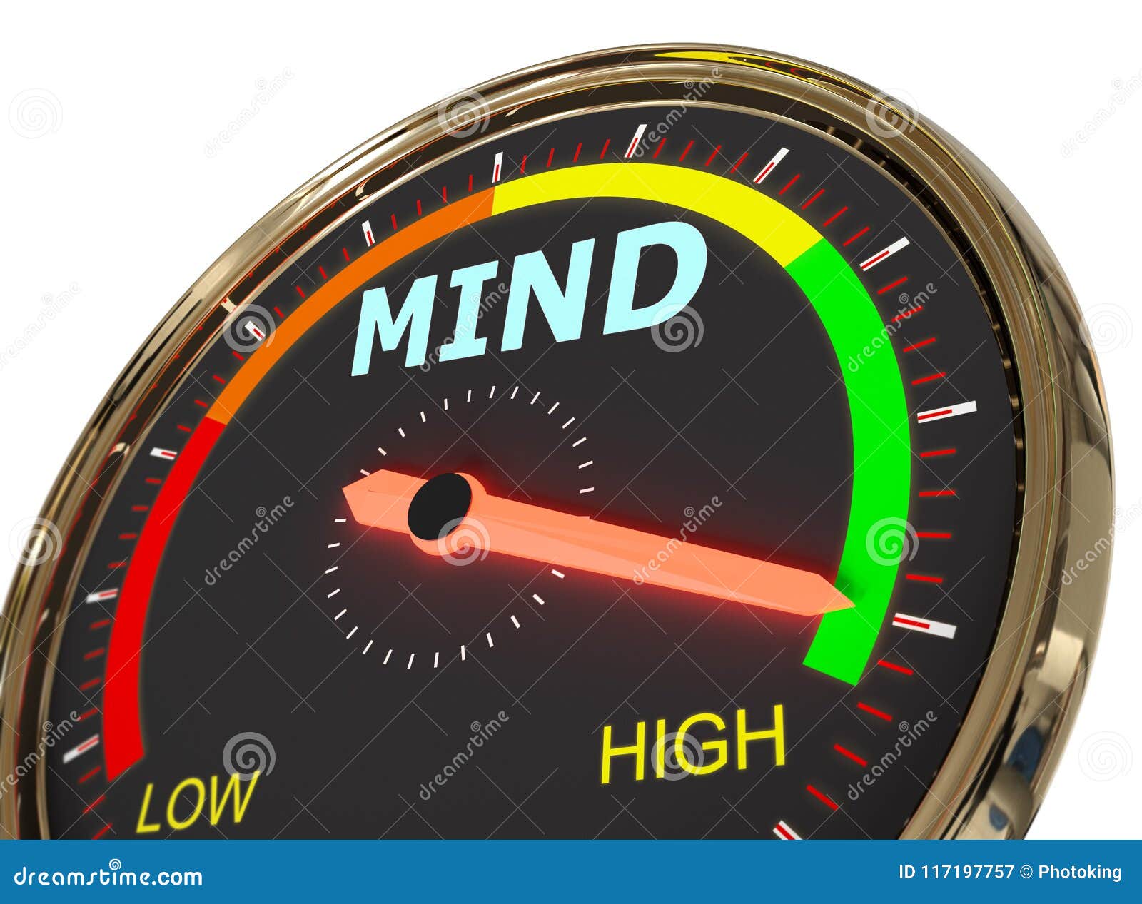 Measuring mind level stock illustration. Illustration of alertness ...