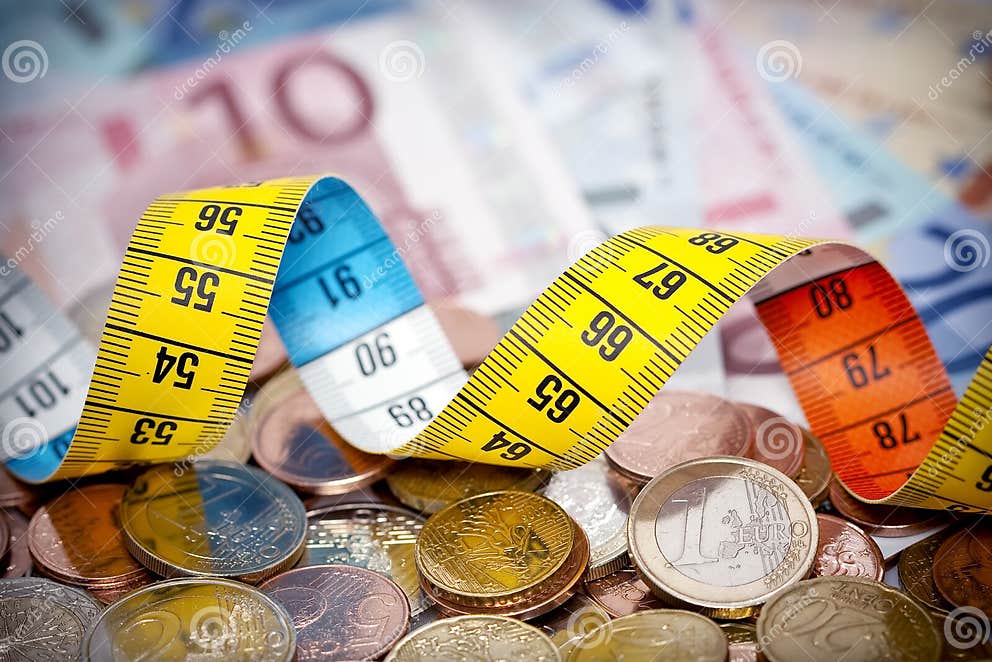 Measuring Money stock photo. Image of euros, banking - 13108240