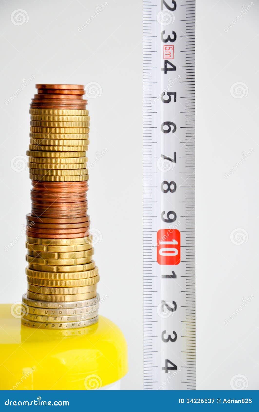 Measuring money growth stock image. Image of background - 34226537