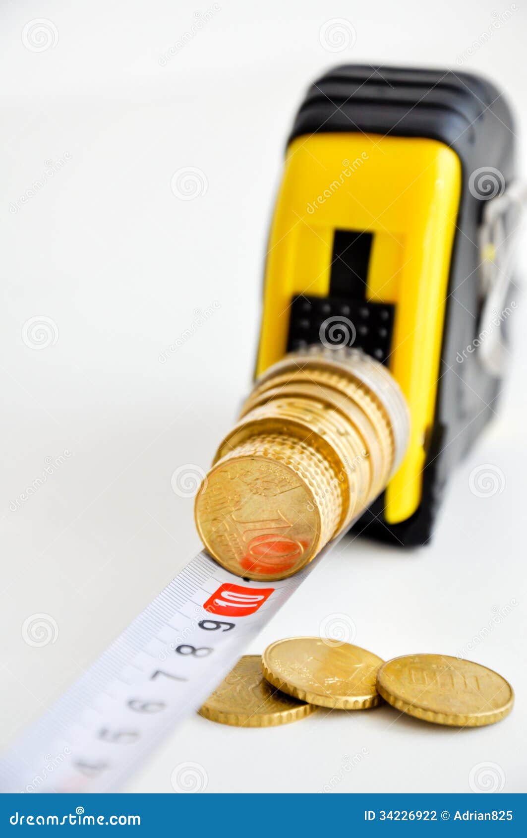 Measuring money growth stock photo. Image of growth, accountancy - 34226922