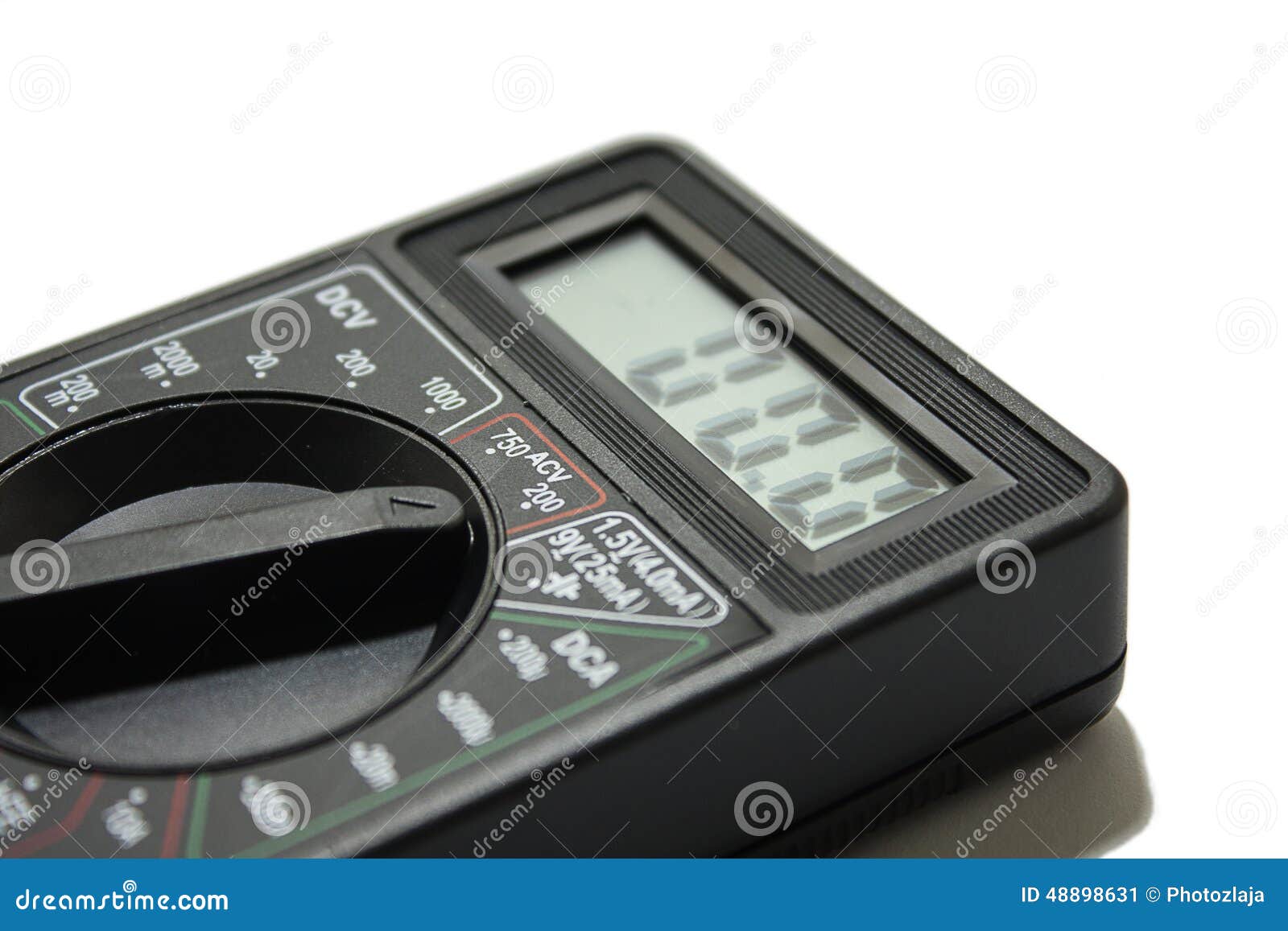 Measuring multimeter stock image. Image of check, high - 48898631