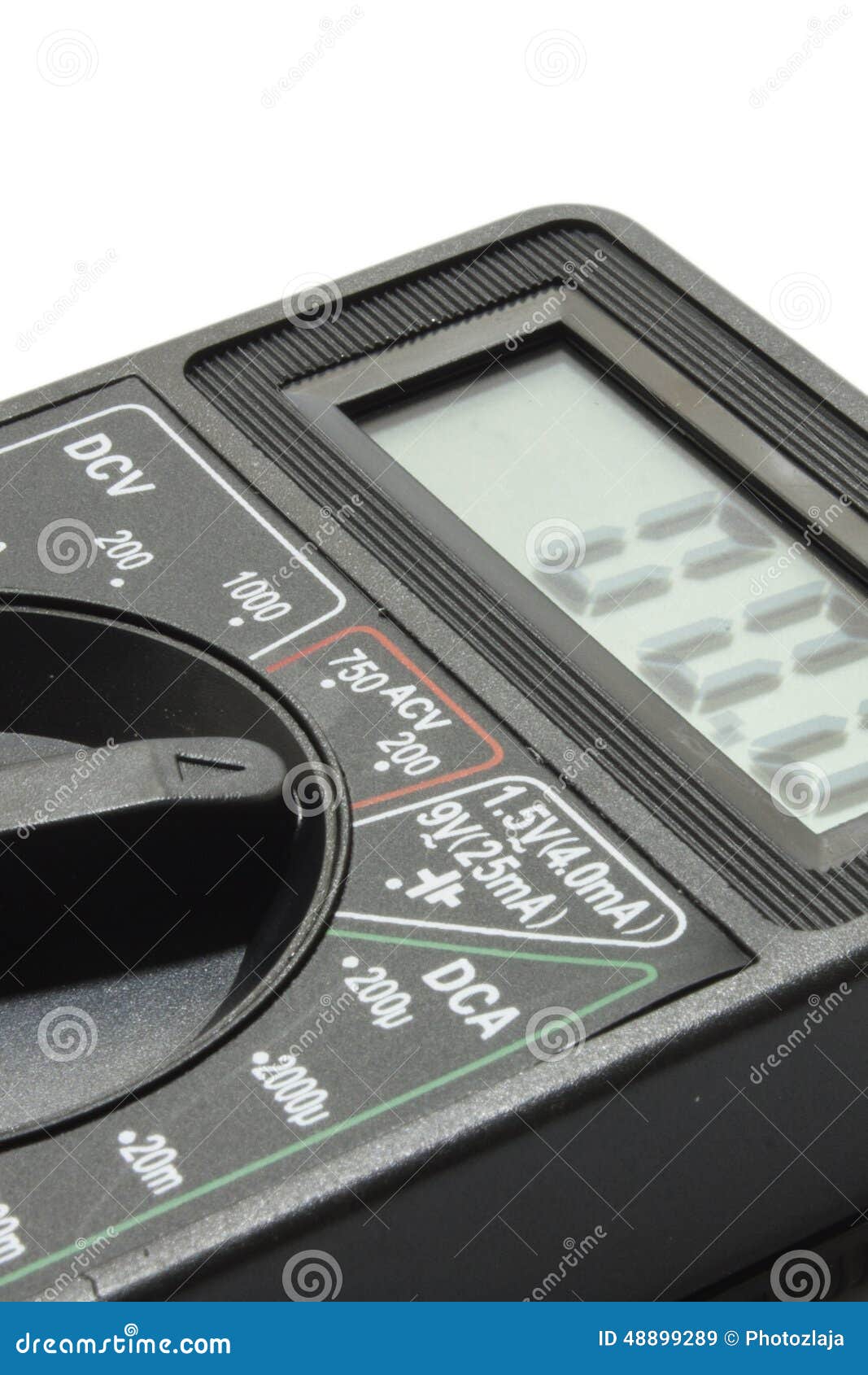Measuring multimeter stock image. Image of ammeter, isolated - 48899289
