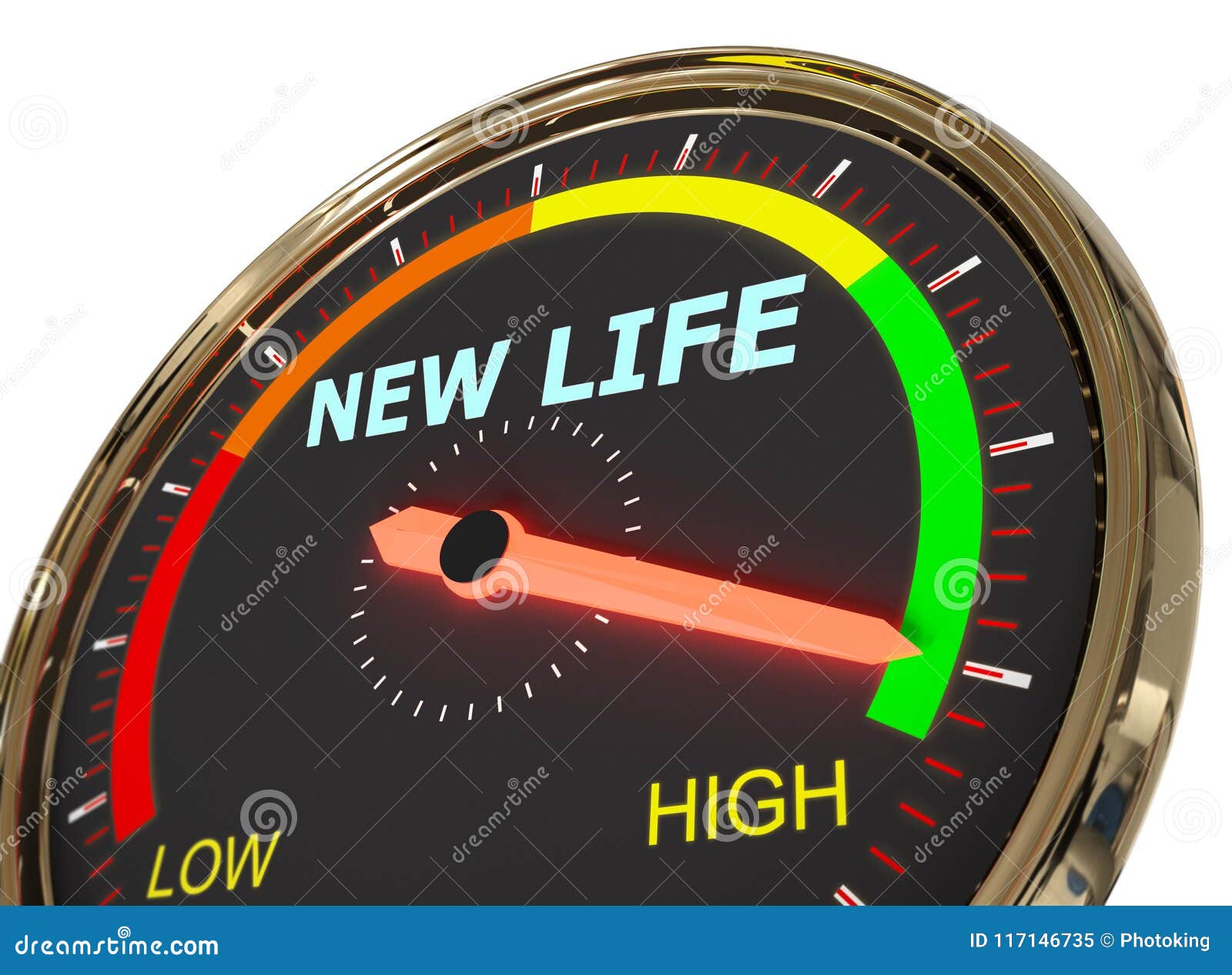 Measuring new life level stock illustration. Illustration of compass ...