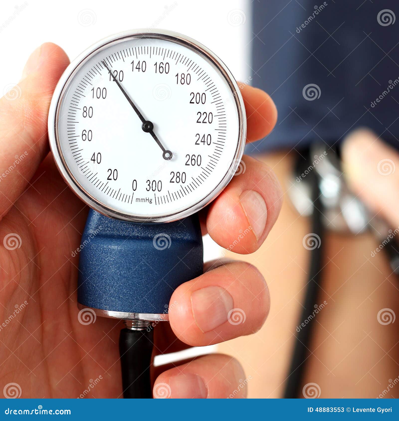 Measuring Normal Blood Pressure Stock Image - Image of center ...