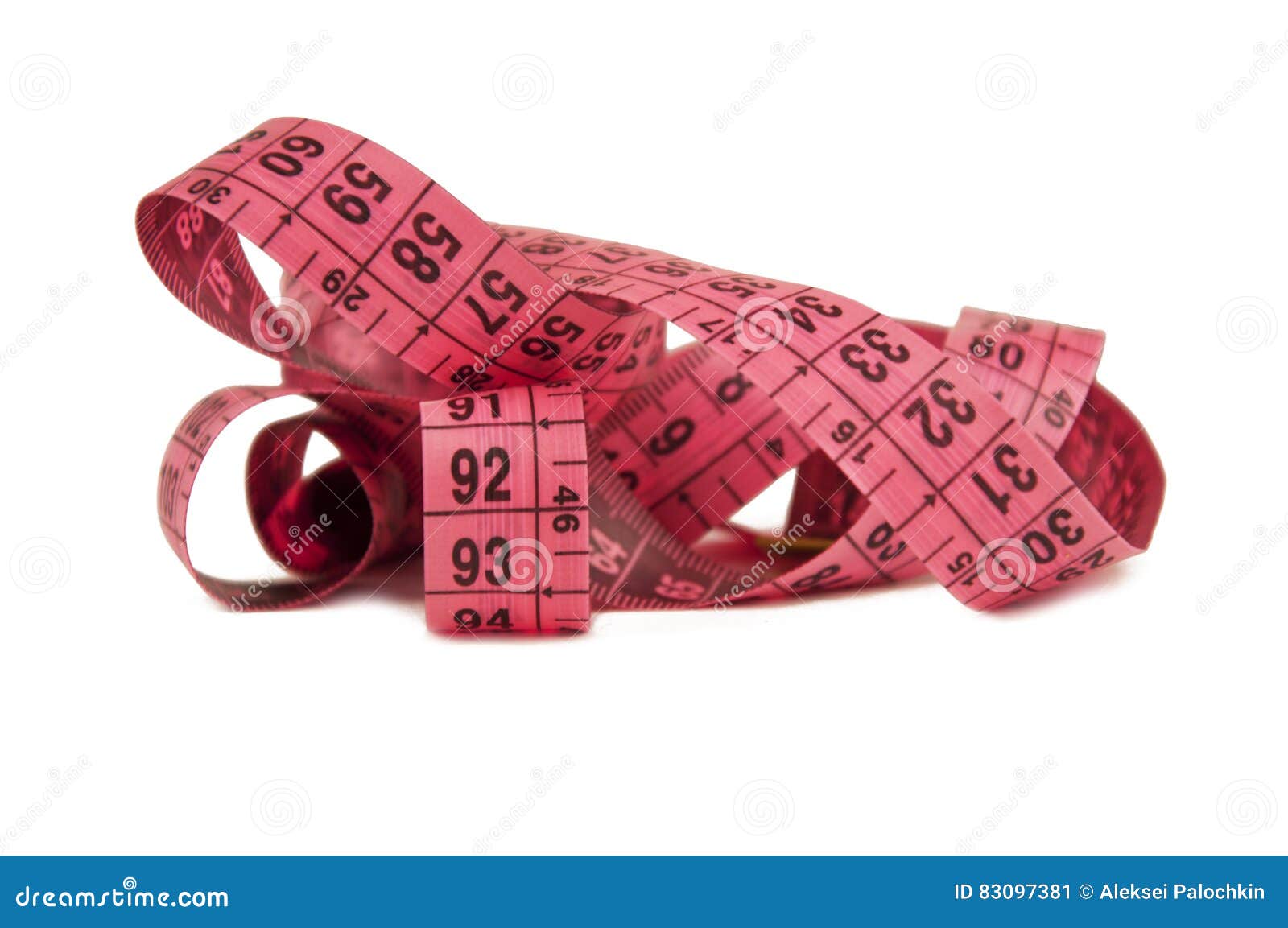 Measuring pink ribbon stock image. Image of ruler, measurement - 83097381