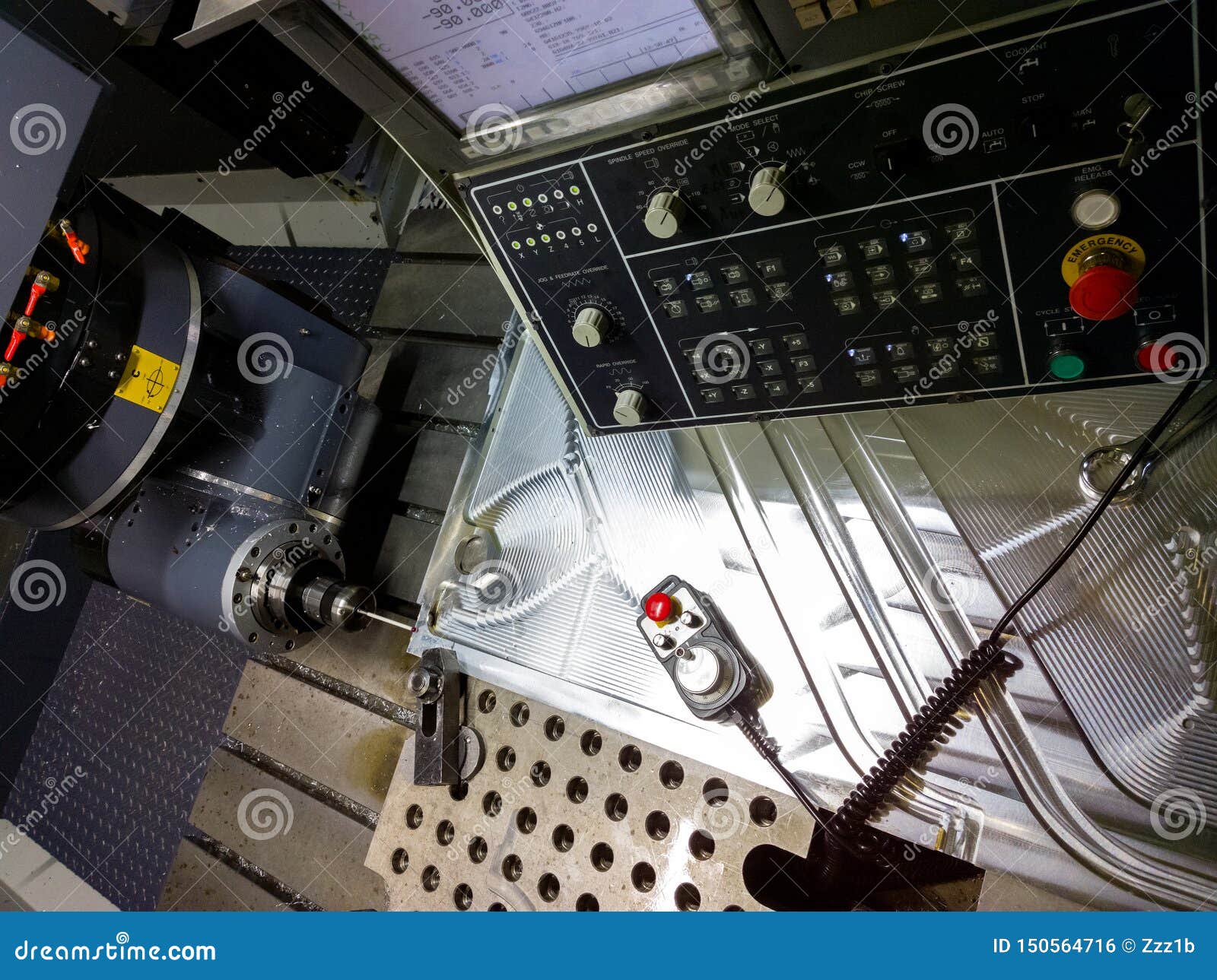 Measuring Process with Ruby Touch Probe on Large CNC Milling Machine in ...