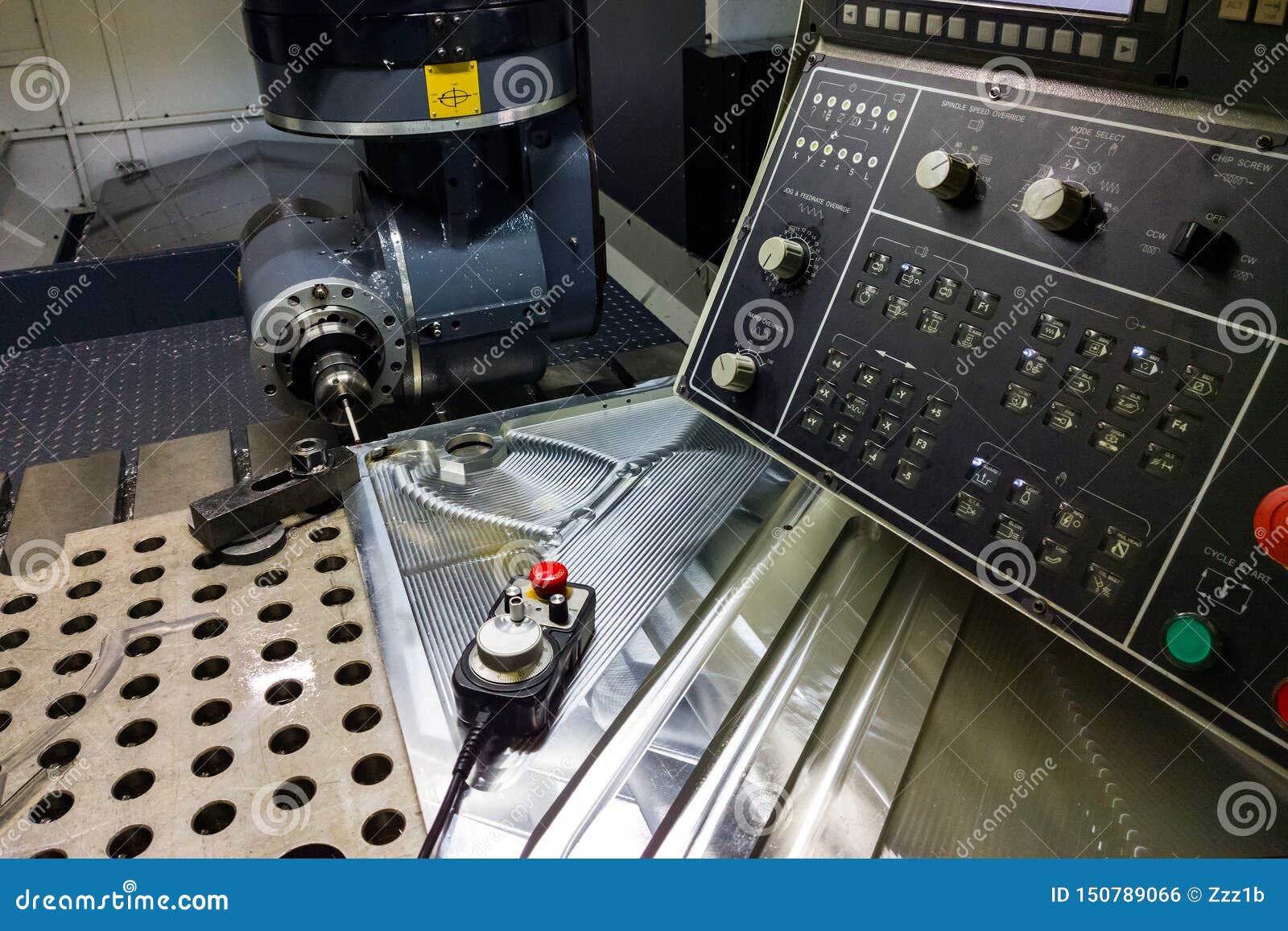 Measuring Process with Ruby Touch Probe on Large CNC Milling Machine in ...