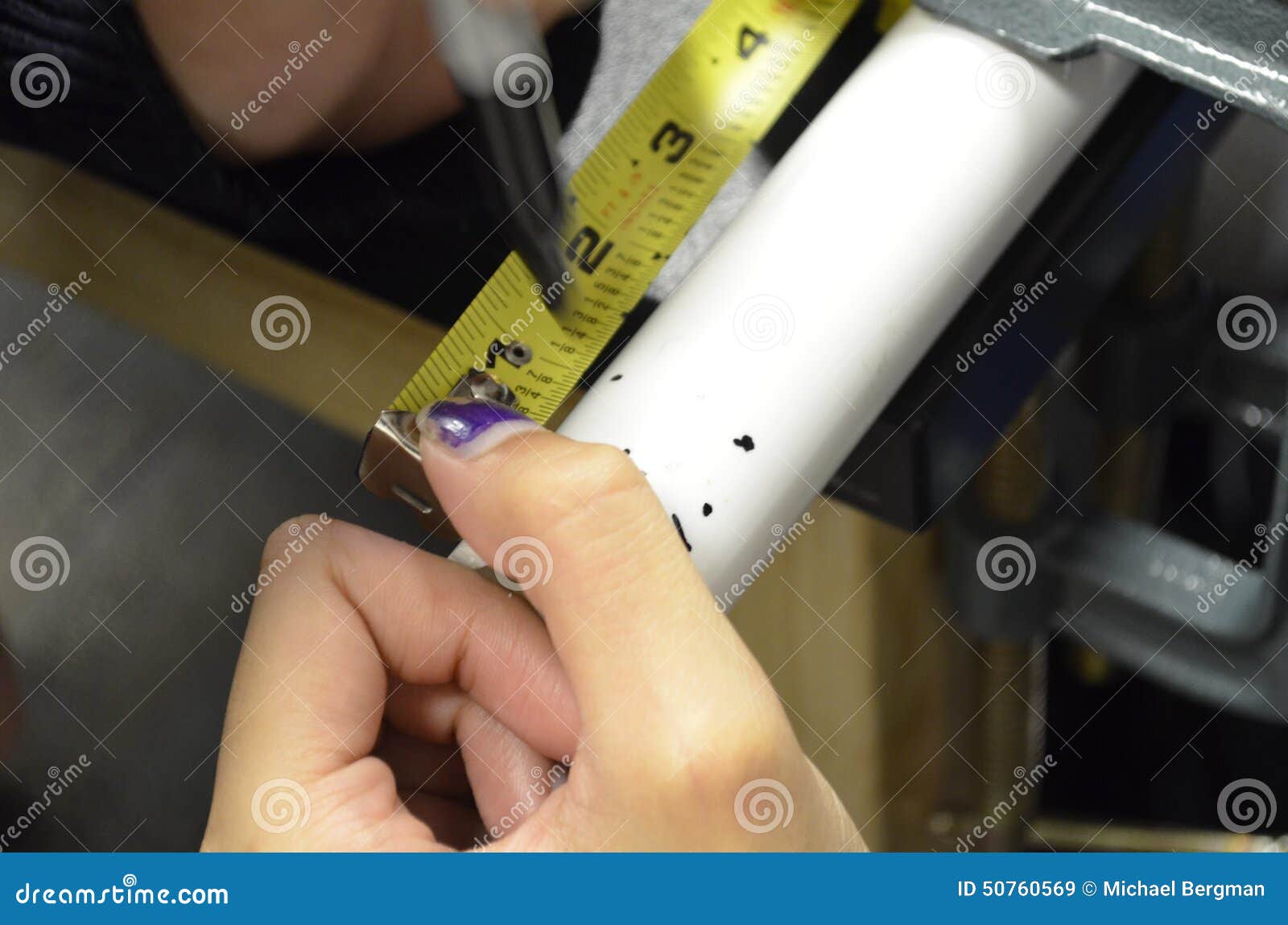 Measuring PVC stock image. Image of measuring, tape, marker - 50760569