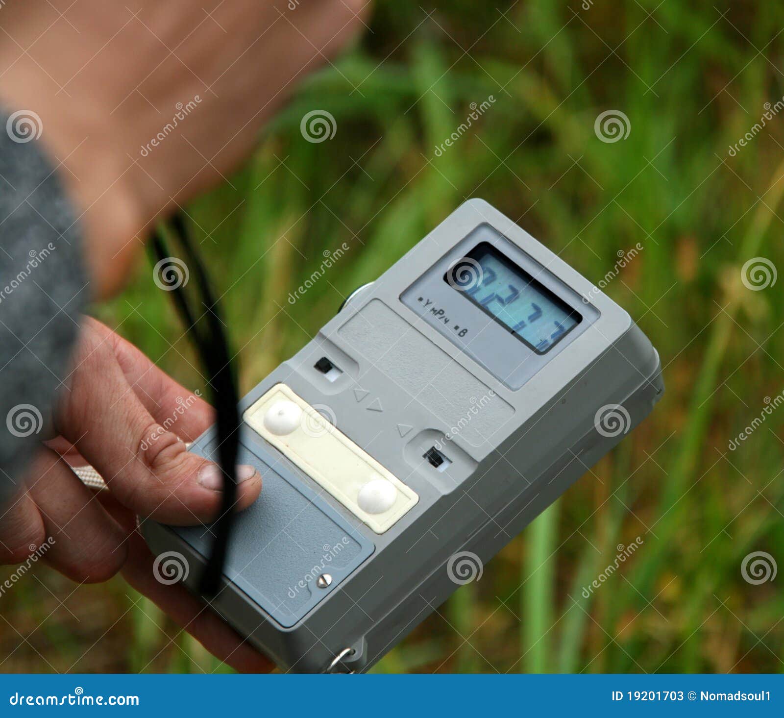 Measuring radiation level stock image. Image of plant - 19201703