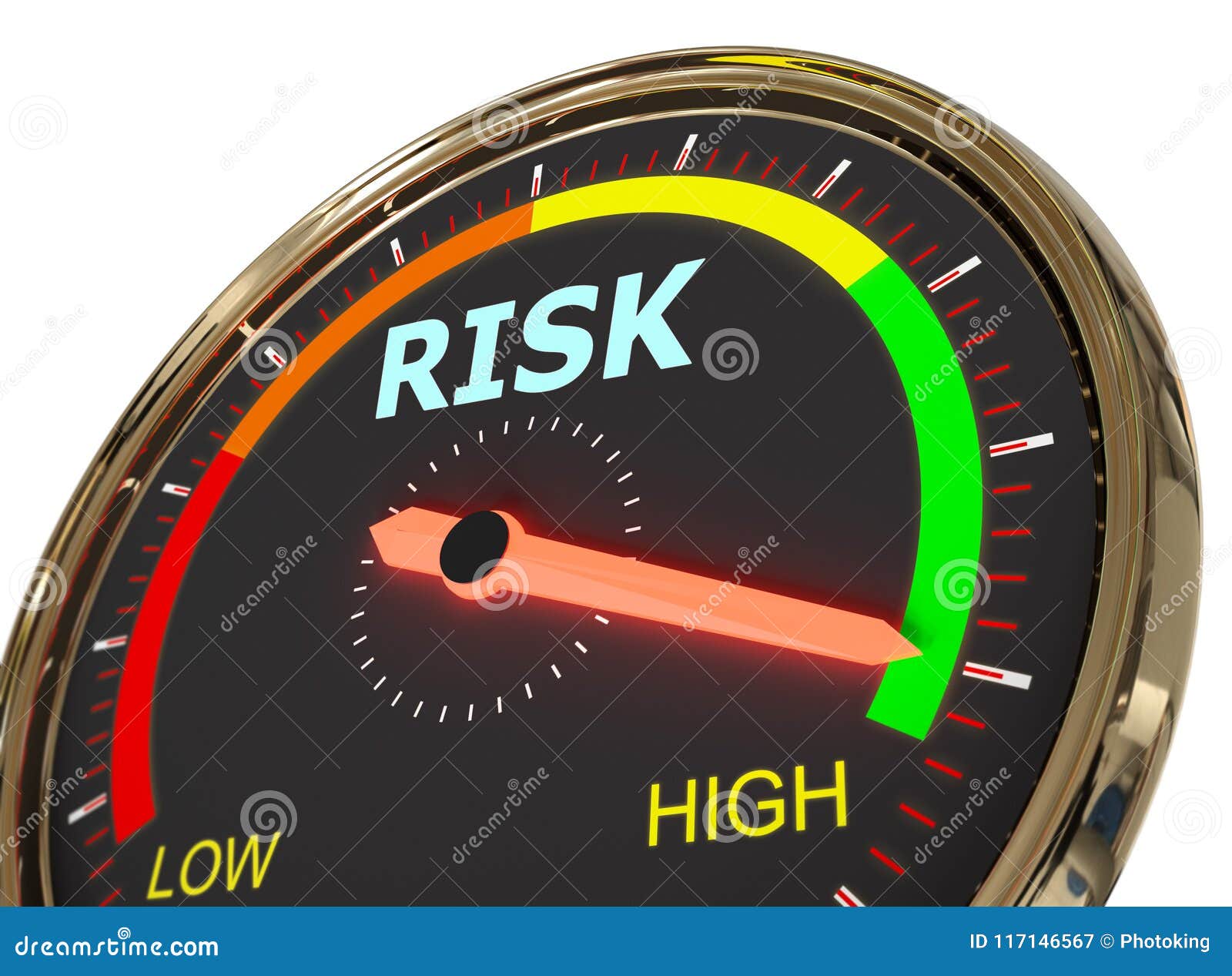 Measuring risk level stock illustration. Illustration of maximum ...