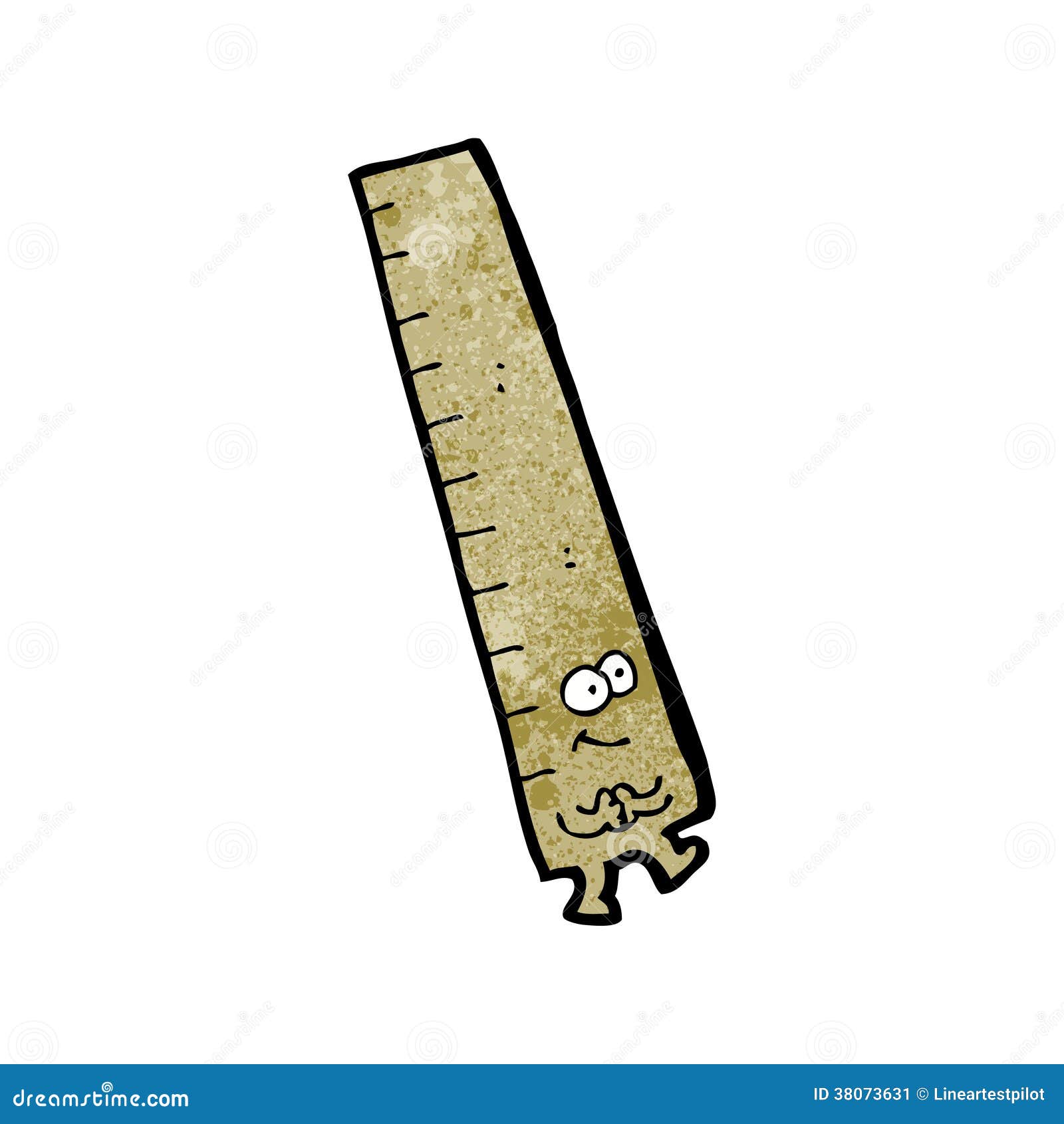 Measuring Rule Cartoon Character Stock Illustration - Illustration of ...