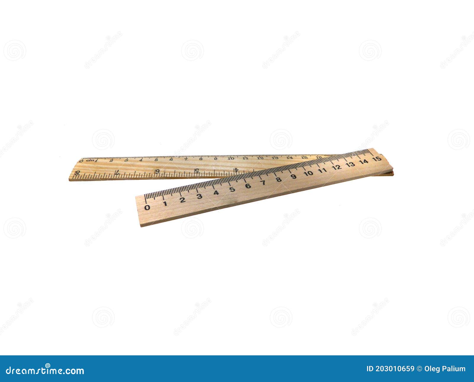 Measuring Ruler Isolated on White Background Stock Image - Image of ...