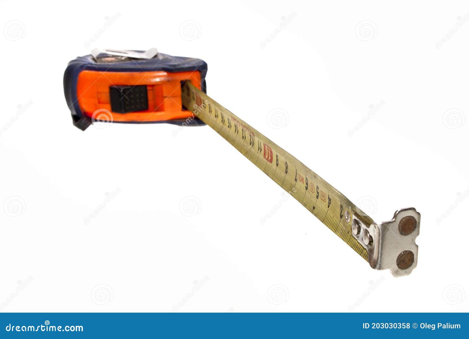 Measuring Ruler Isolated on White Background Stock Photo - Image of ...
