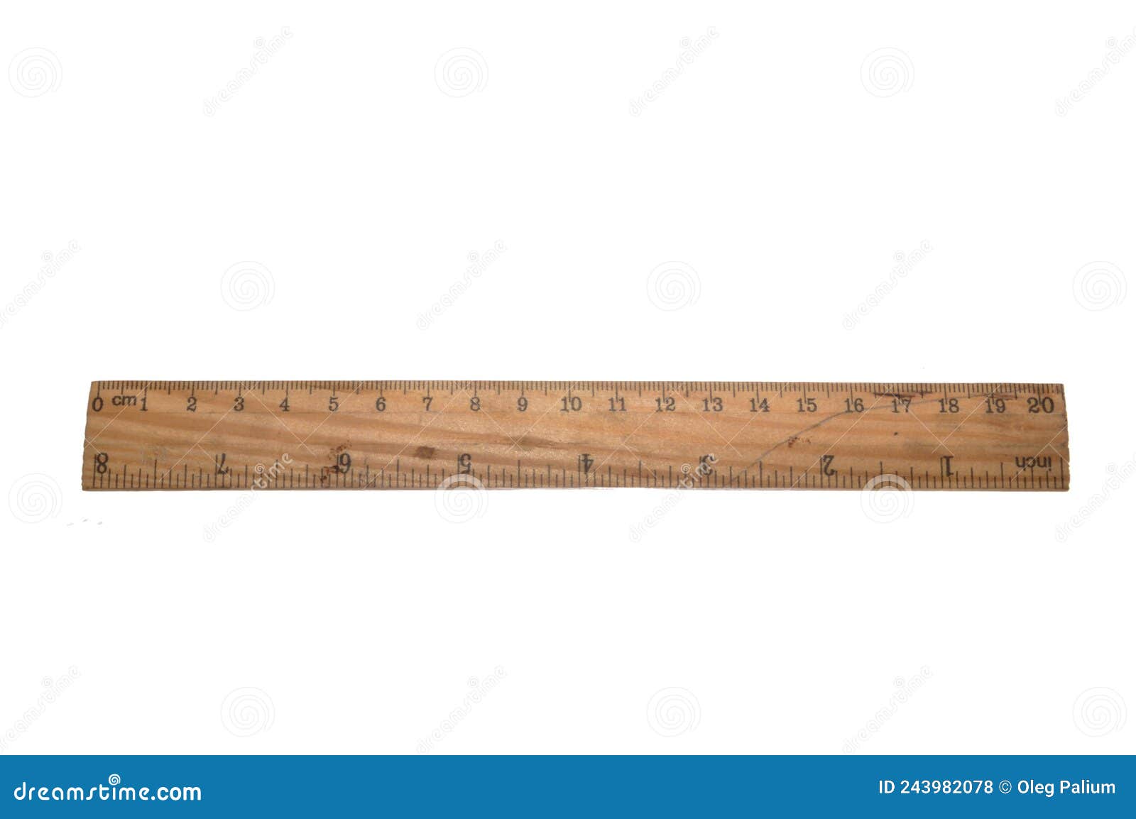 Measuring Ruler Isolated on White Background Stock Photo - Image of ...