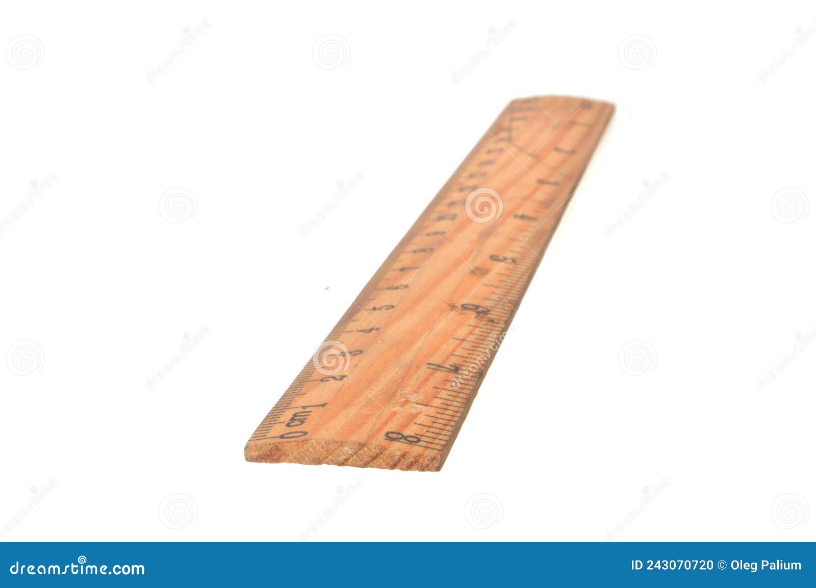 Measuring Ruler Isolated on White Background Stock Photo - Image of ...