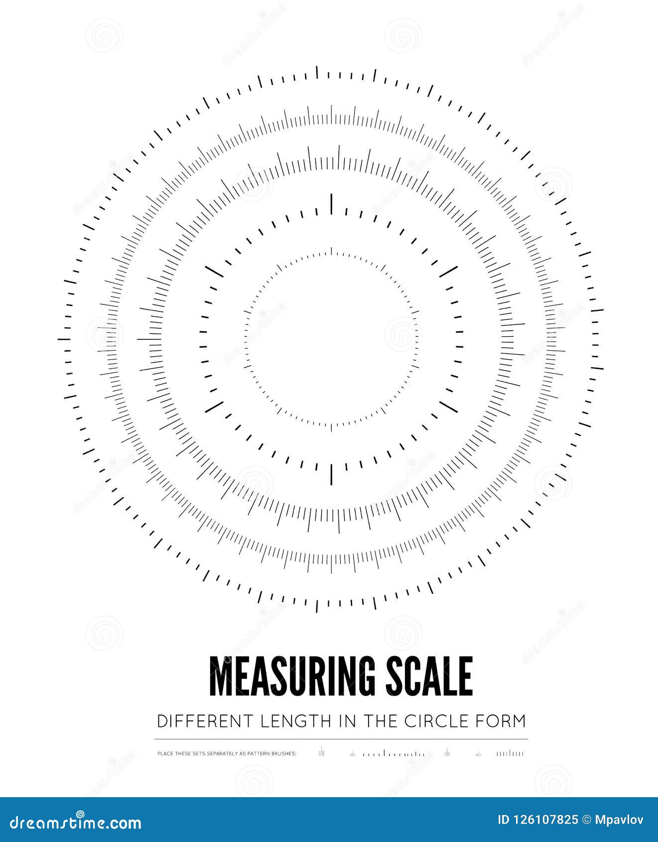 Measuring Rulers of Different Scale, Length and Shape. Vector Elements ...
