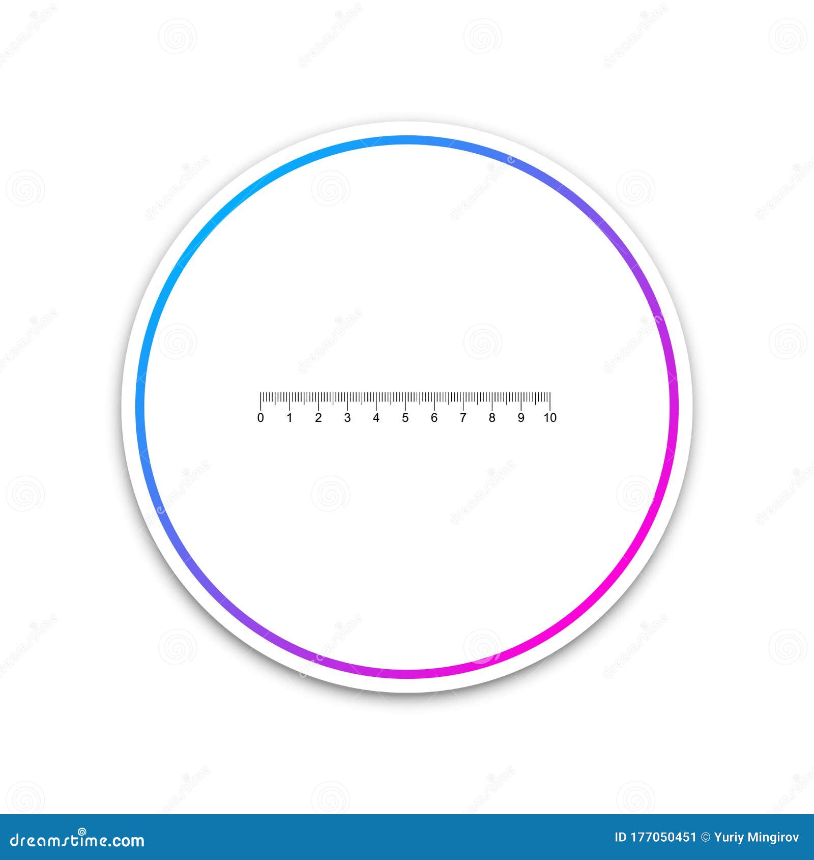Measuring Scale, Markup for Rulers Icon Isolated on White Background ...