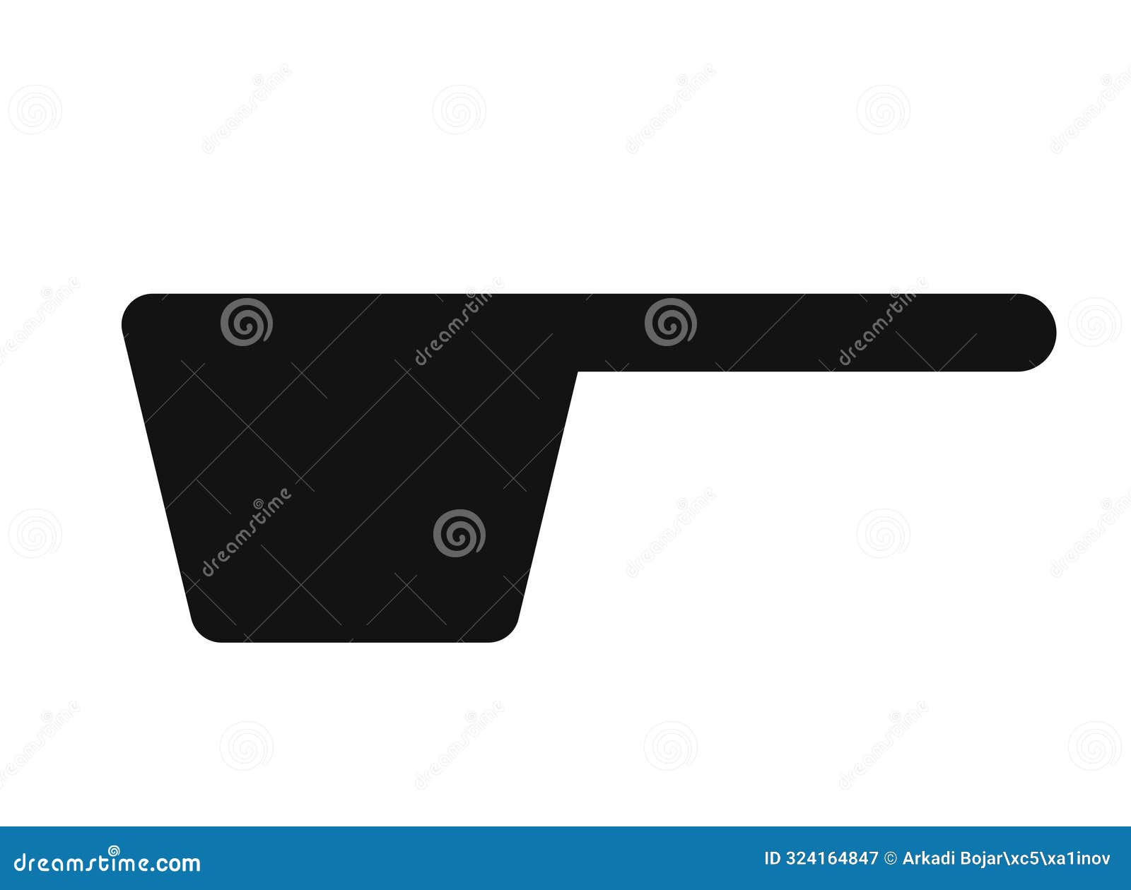 Measuring Scoop Vector Icon Stock Vector - Illustration of powder ...