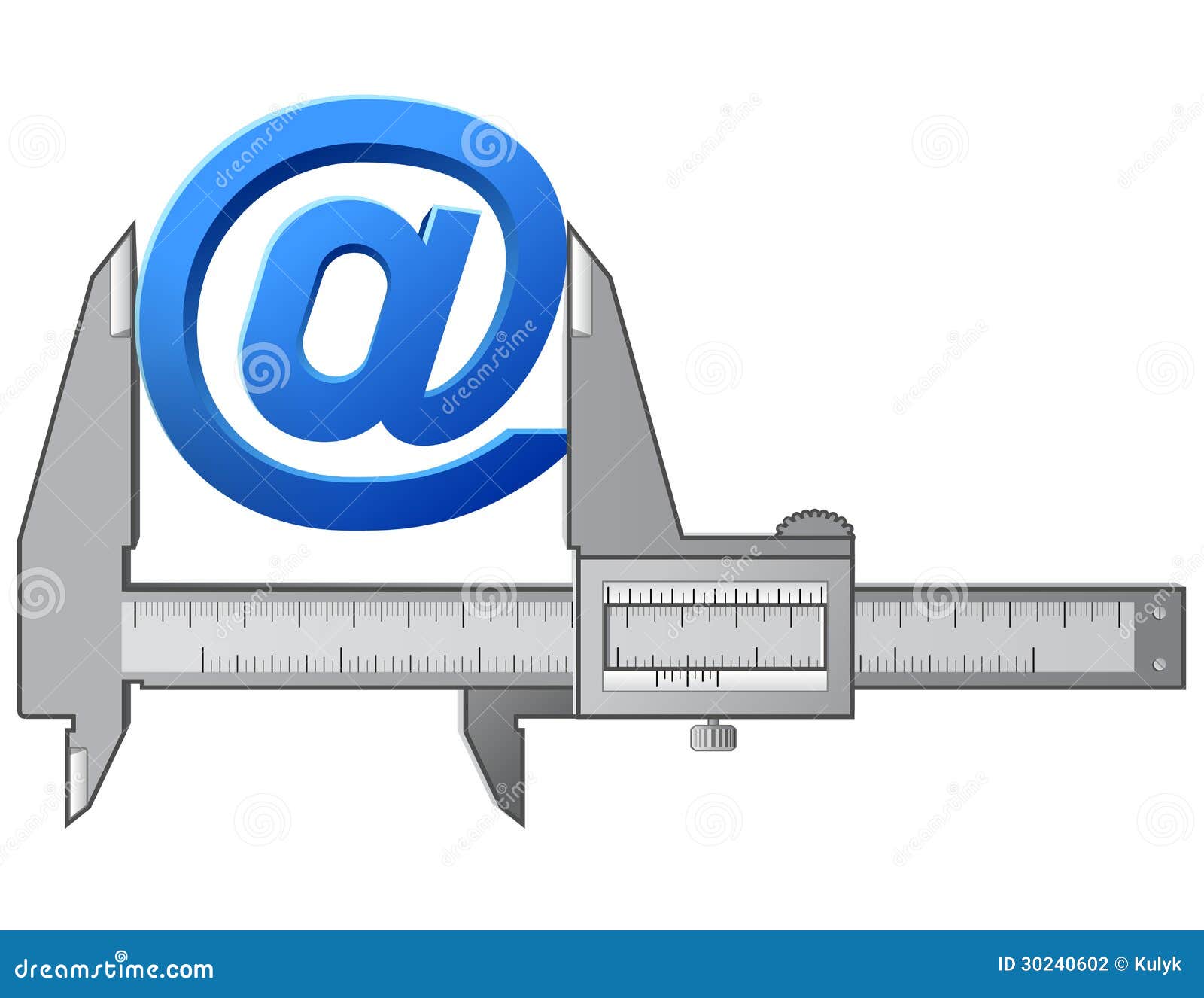 Caliper measures at symbol stock vector. Illustration of message - 30240602