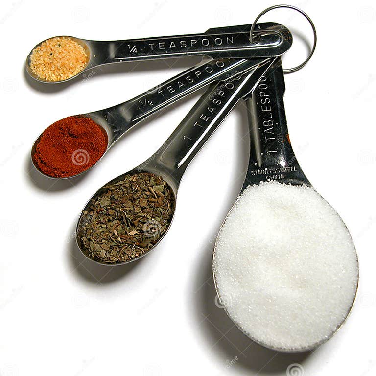 Measuring the spices stock photo. Image of measuring, four - 4652