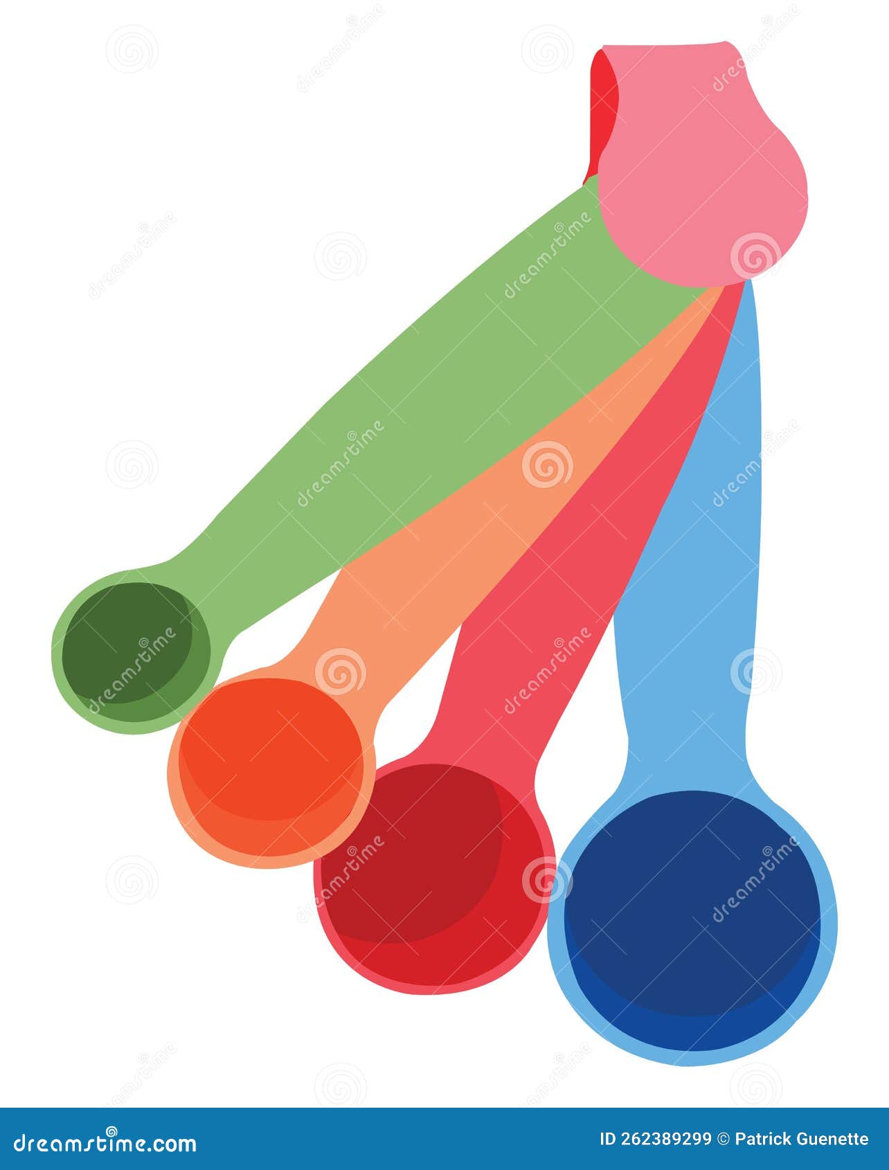 Measuring spoon, icon stock vector. Illustration of measure - 262389299