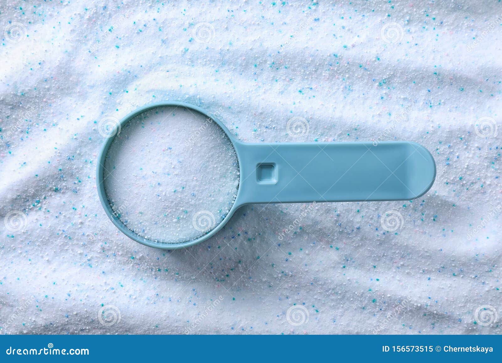 Measuring Spoon with Laundry Powder Stock Image - Image of dosage ...